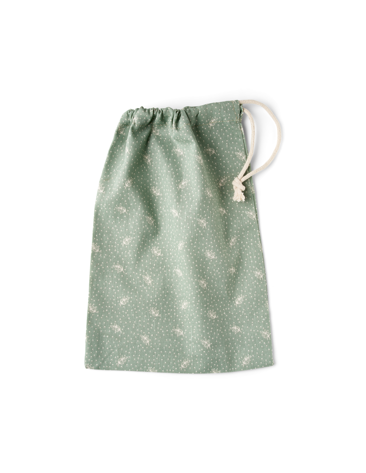 Pose med snor | Bomull. 35 x 25 cm. | Moss Green