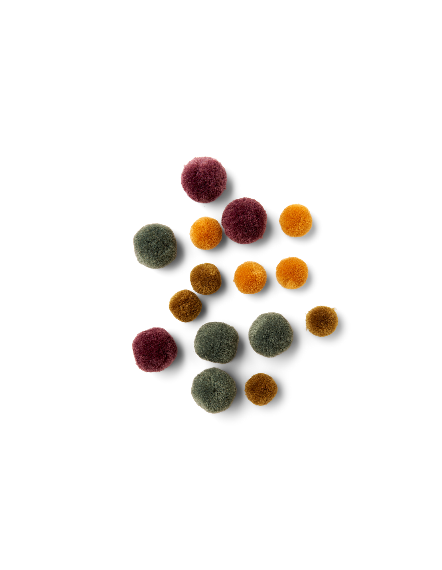 Pom Poms | Polyester. 15 Stck. | Multi