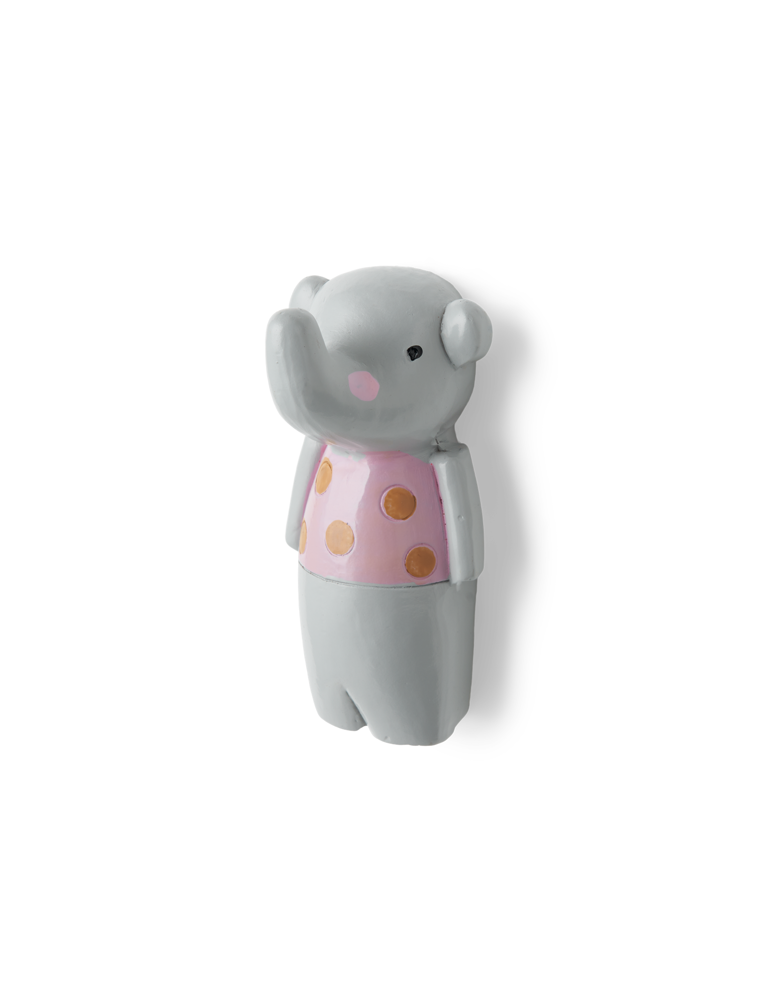 Veggkrok formet som en elefant | Polyresin. 10 x 5 cm. | Multi