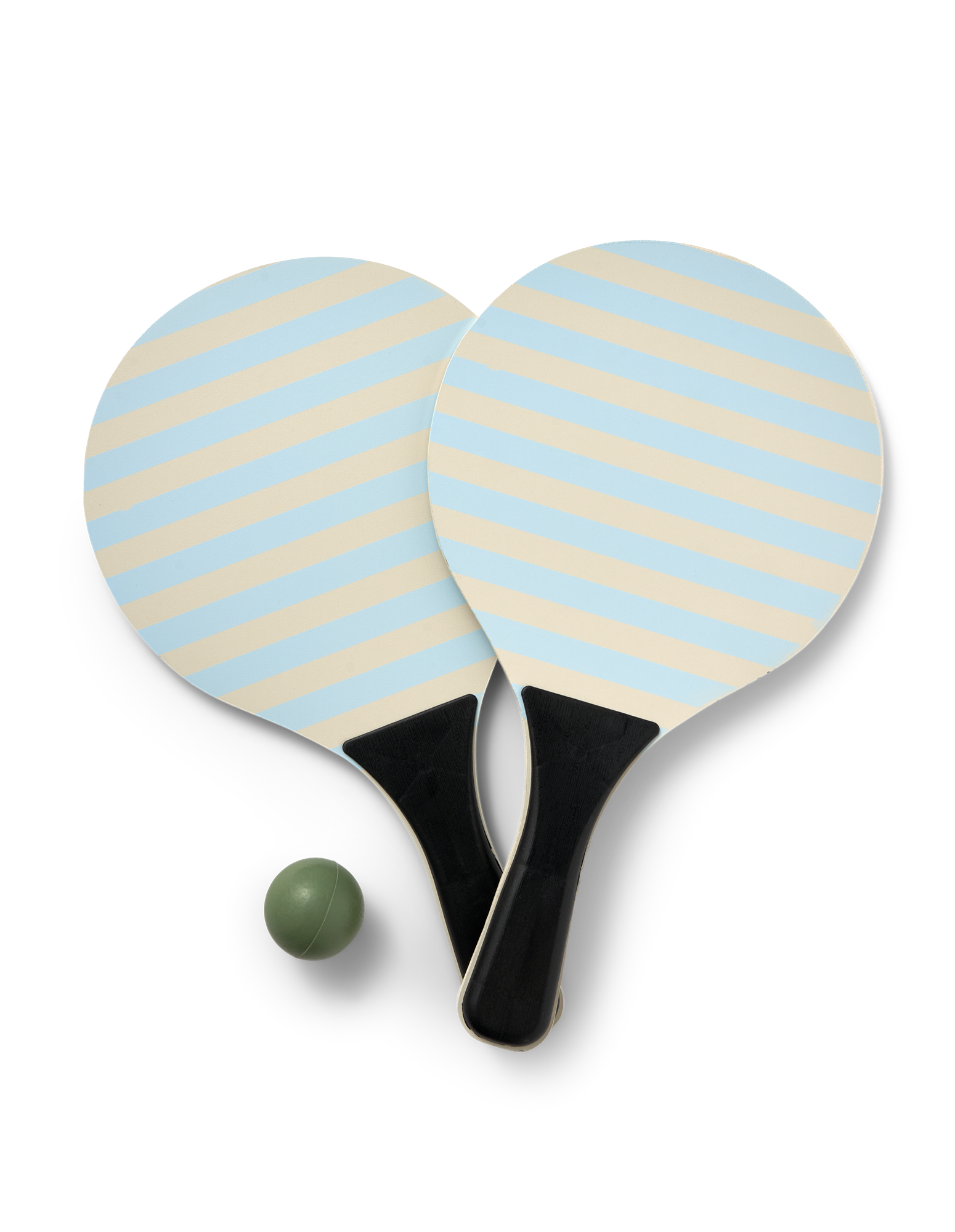 Beach racket set | MDF. 33 x 8.5 cm. | Sky Blue, White