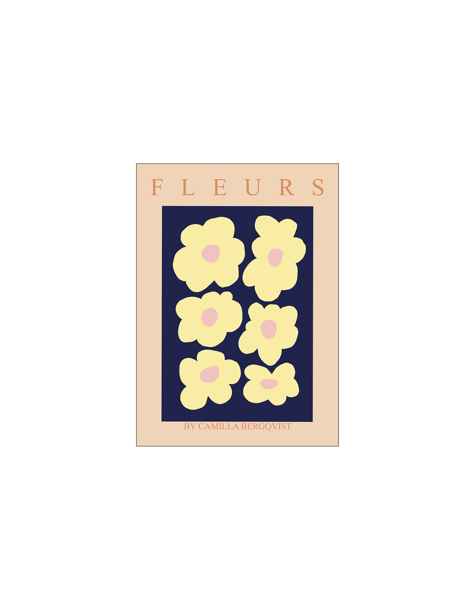 Søstrene Grene Poster Fleurs A4 | King's Cross