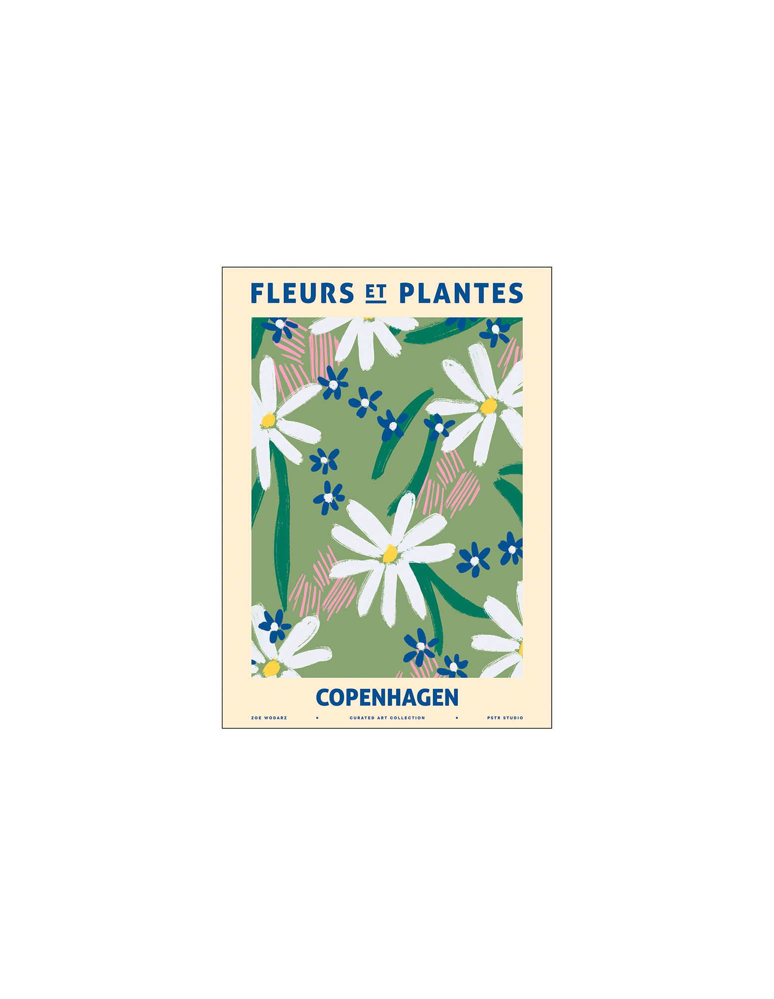 Poster Fleurs et Plantes - Copenhagen A4 | PSTR studio. | Sage Green ...