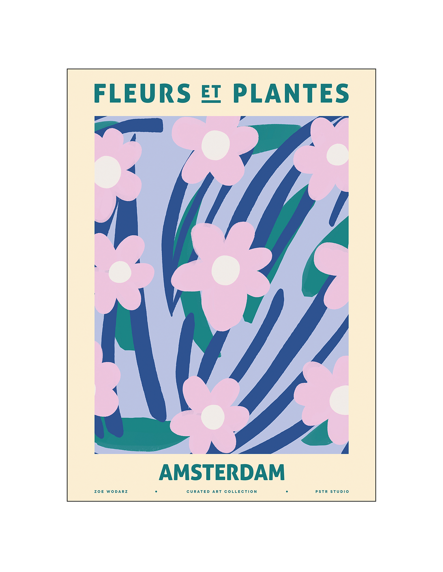 Poster Fleurs et Plantes - Amsterdam 50 x 70 | PSTR studio. | Dusty ...