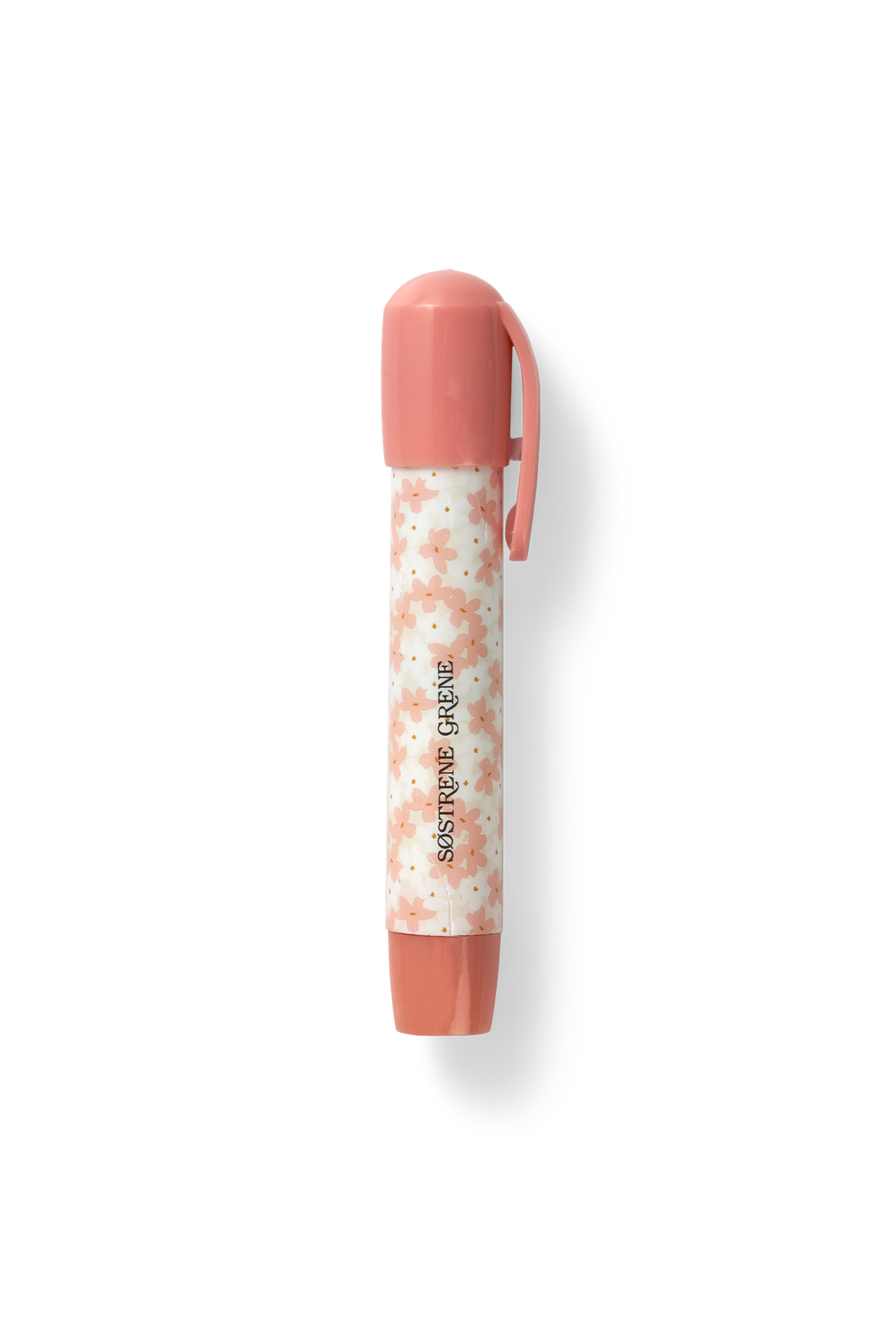 Viskelæder pen | Polystyren/gummi. 11,5 cm. | Coral, Rose