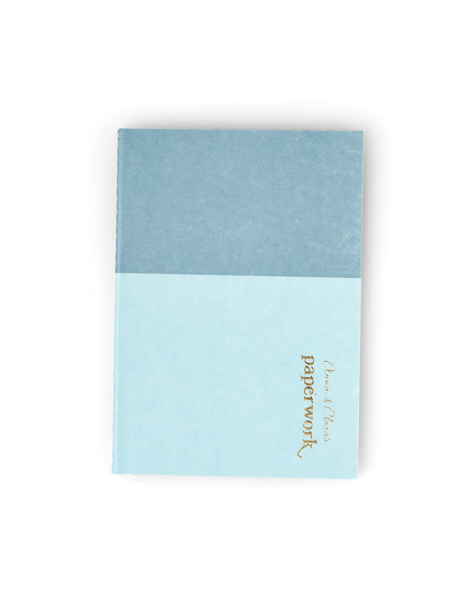 Linjert notatbok A6 | Papir. 60 sider. | Sea Blue, Gold