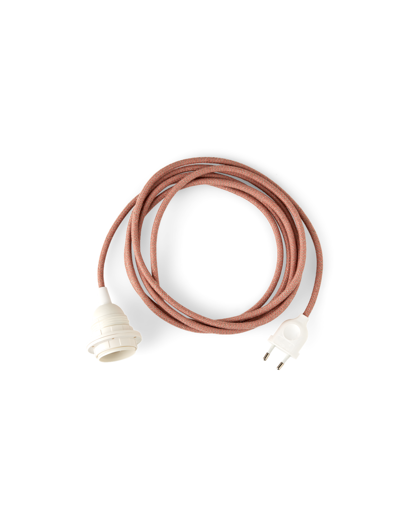 Plug-in pendellampe White | Tekstilkabel/termoplastisk fatning. 2,5 m ...