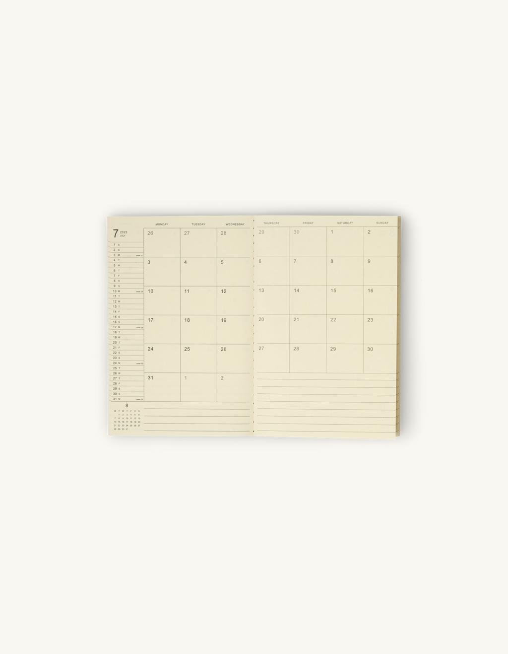 Monthly Planner Paper 10 X 15 Cm S strene Grene monthly-planner-paper-10-x-15-cm-s-strene-grene