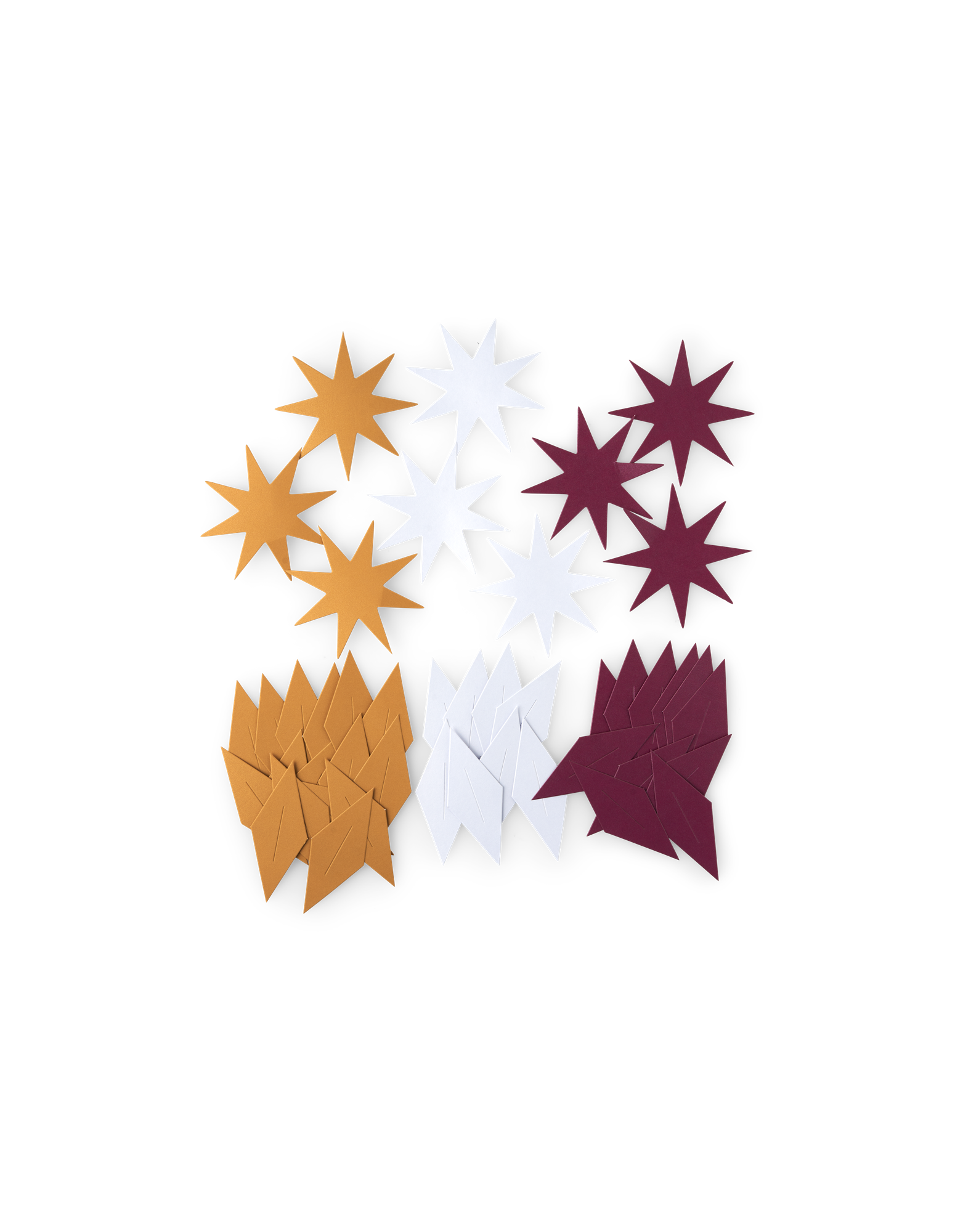 Stjerne DIY-kit | Papir. 10 stk. | Multi