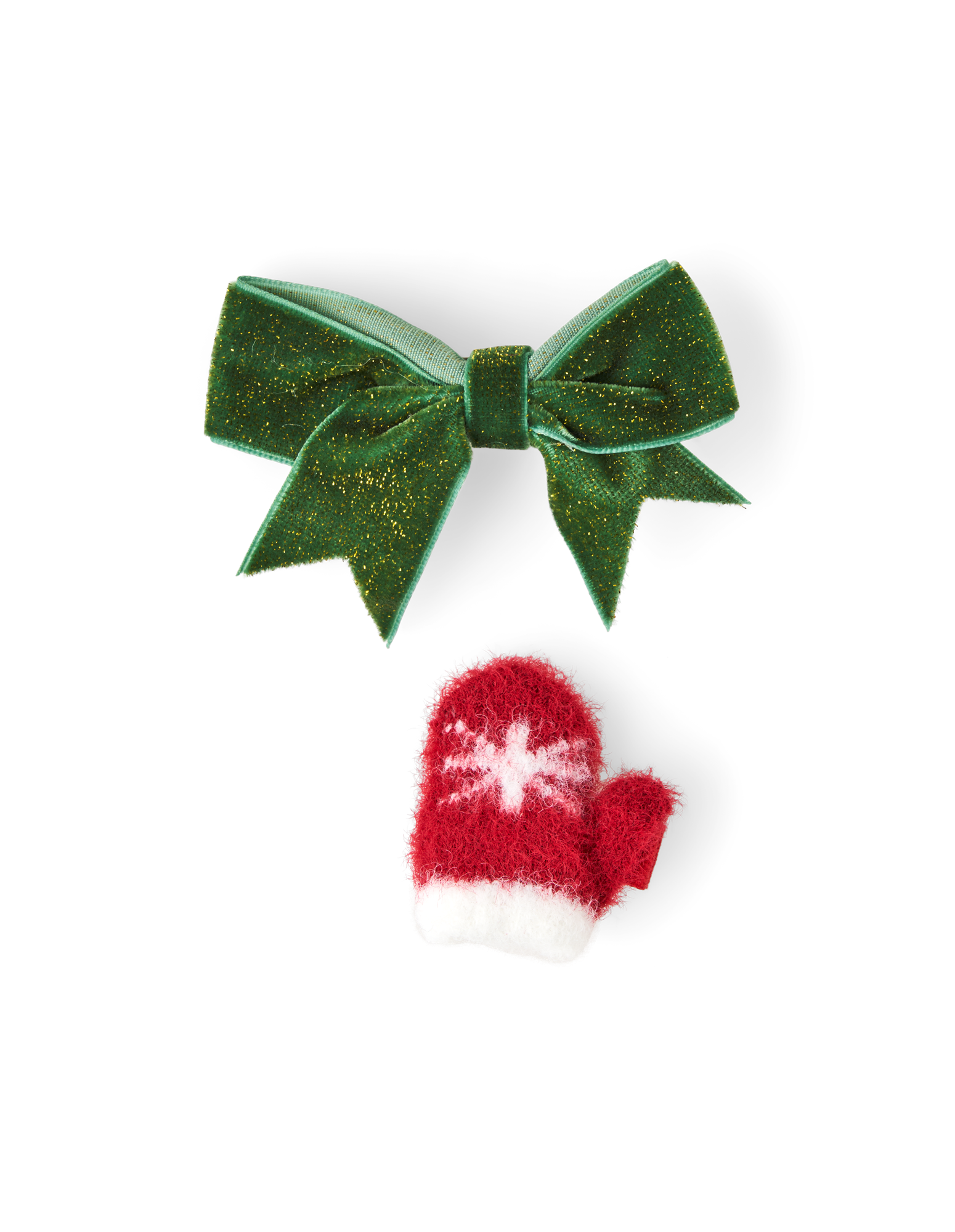 Haarspangen | Wolle/Polyester/Metall. 2 Stck. | Multi