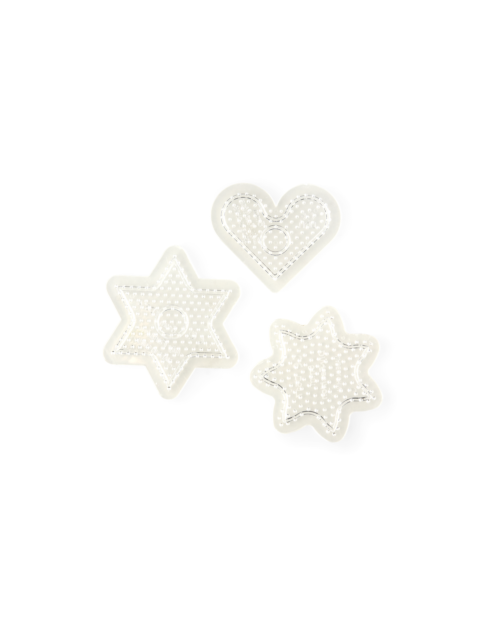 Bead plates | Plastic. 3 pcs. | Clear