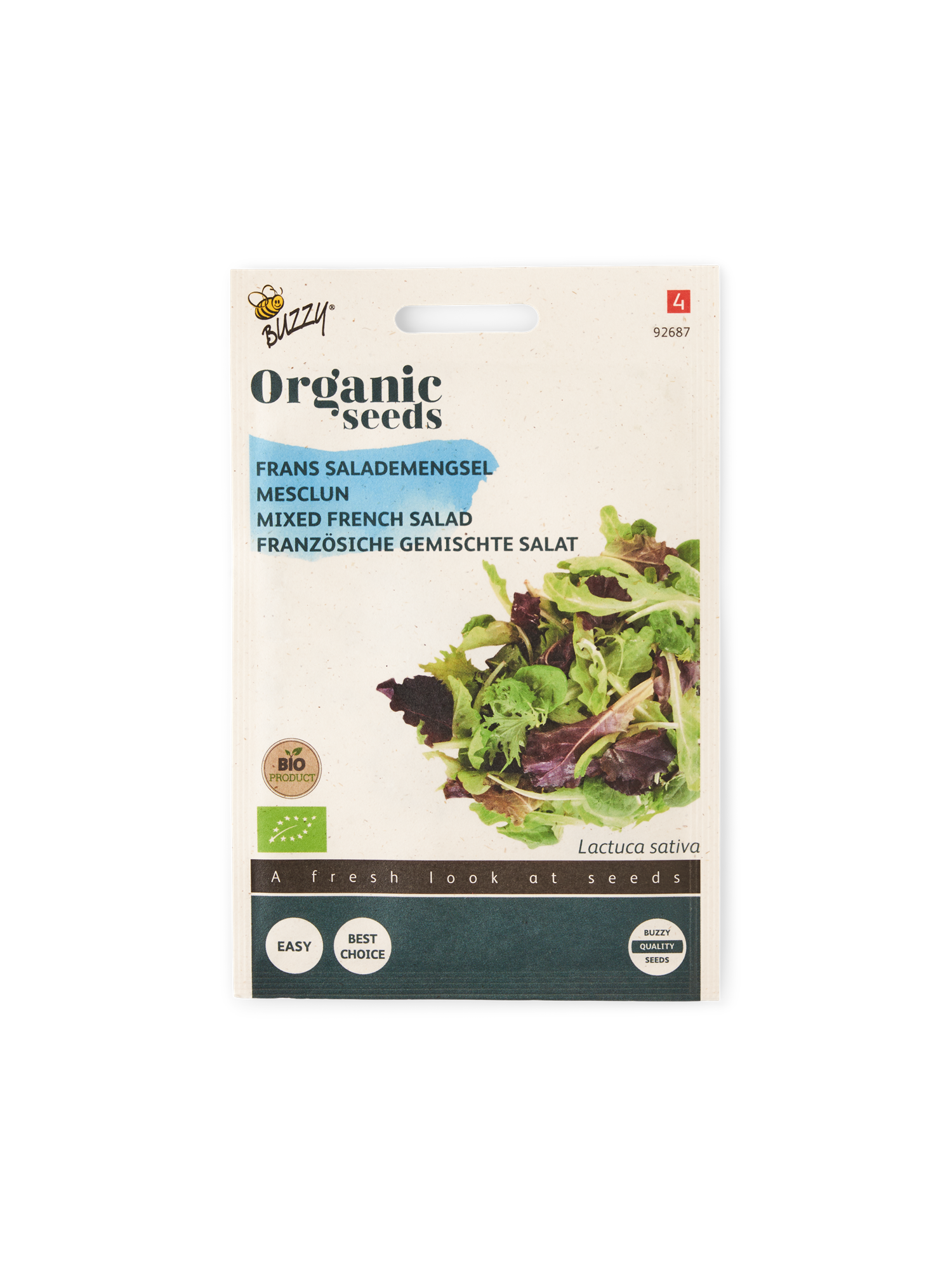 Buzzy® Französischer Bio-Salat-Mix | Samen. 1 g. | Multi | Tuinplus