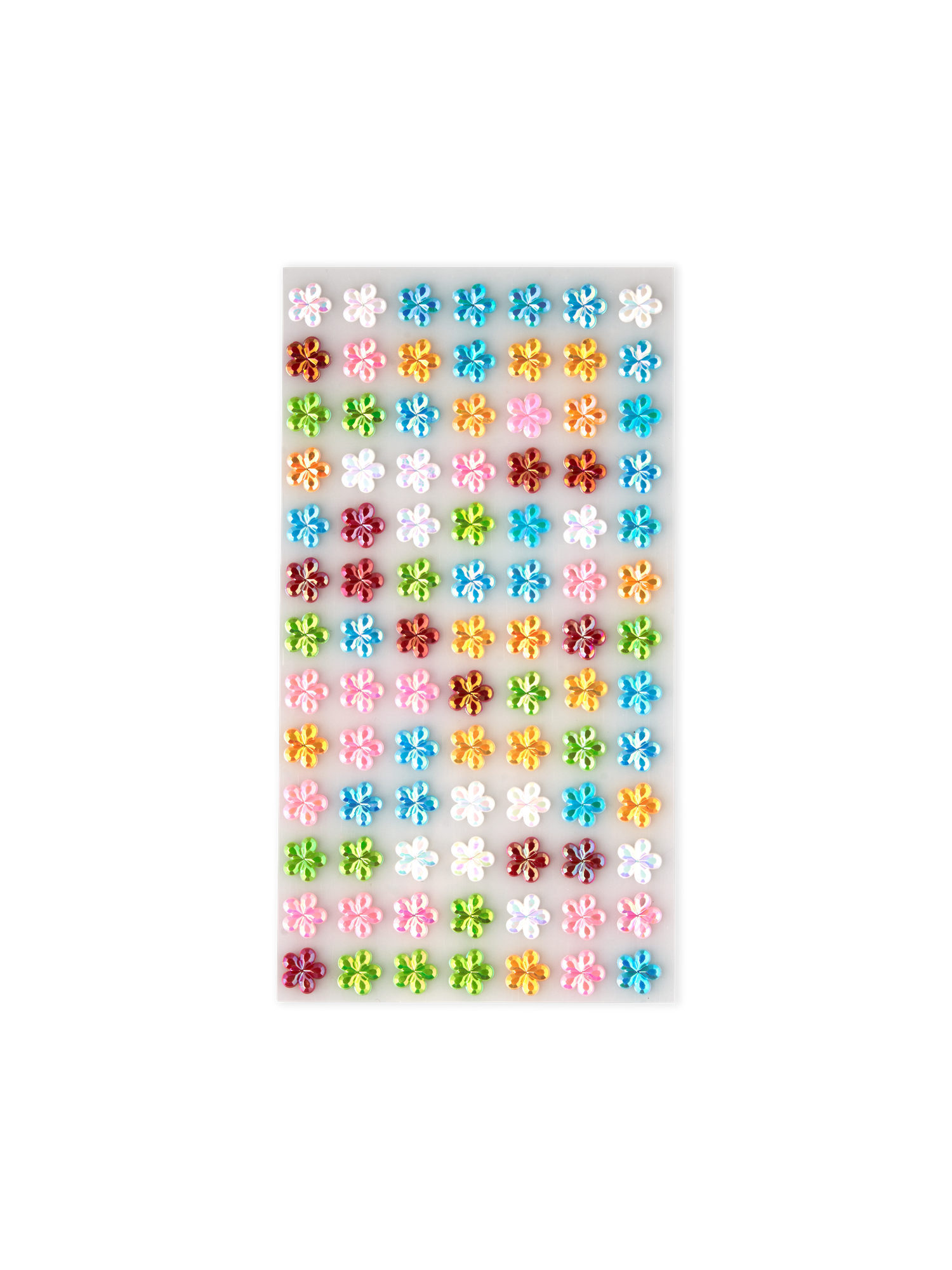 Strass-stickers | Polystyreen. 9,5 x 16 cm. | Multi