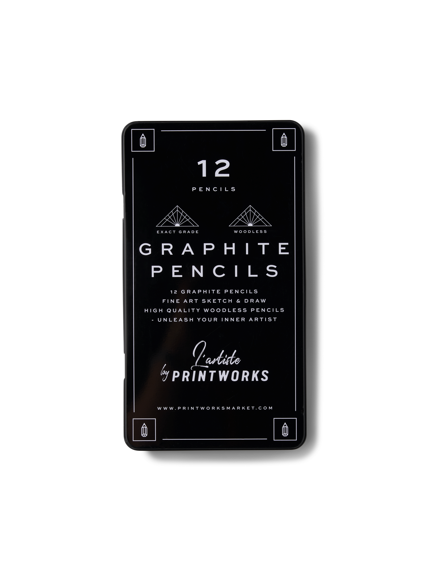 Colouring pencils Graphite | Linden wood. 12 pcs. | Multi | Printworks