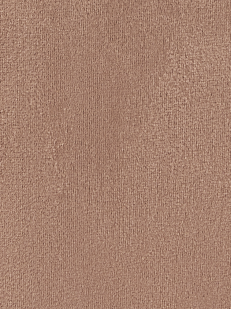 Puff i velour | Polyester/polyuretan/MDF. 48 x 48 x 34 cm. | Brown