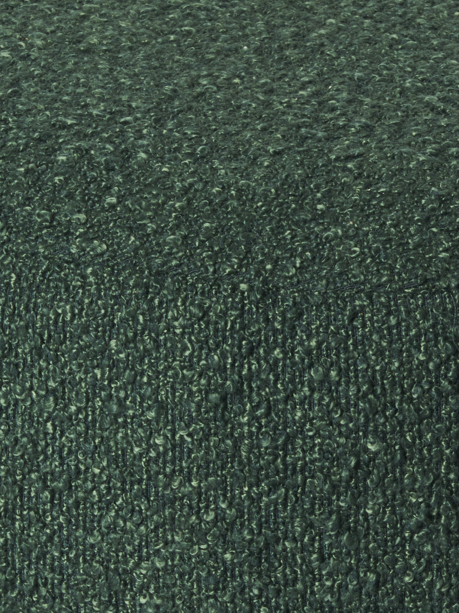 Pouf en bouclette | Polyester/polyuréthane/bois de pin/MDF/fer. Ø50 x ...