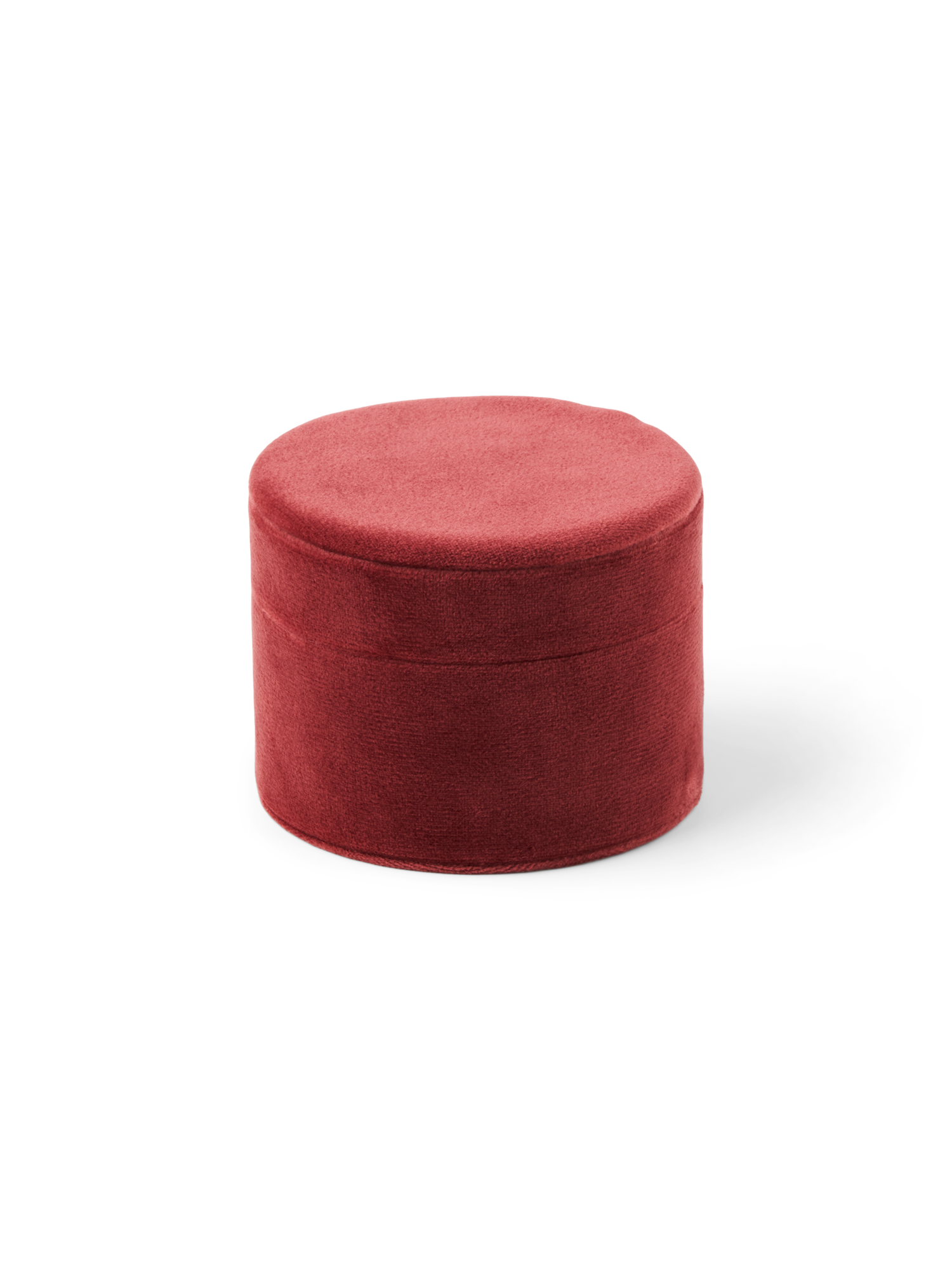 Jewellery box | Polyester/polyurethane. Ø10.3 x 6.5 cm. | Moss Green