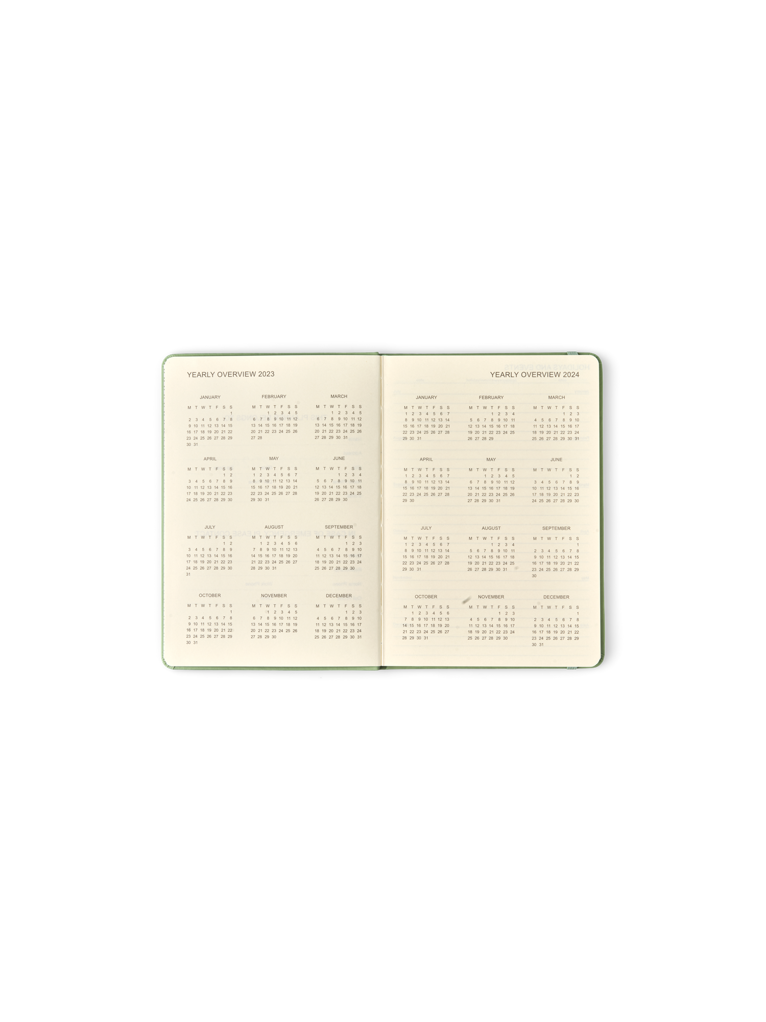 Study planner | Polyurethane/paper. 14 x 20 cm. 80 pages. | Søstrene Grene
