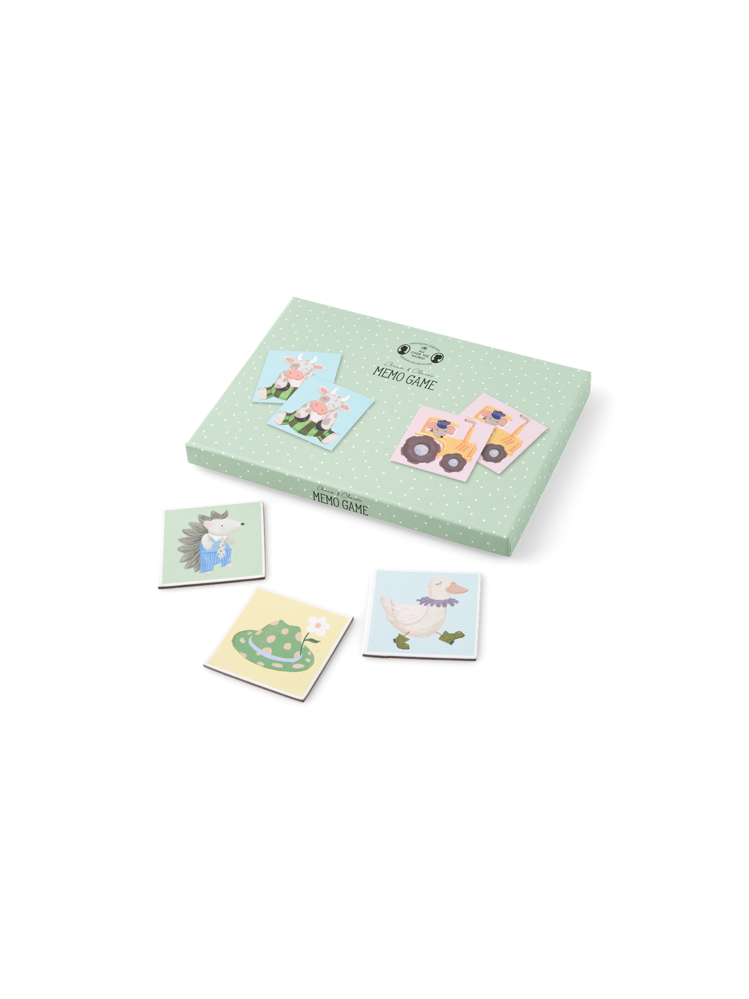 Memo game | Paper. 22 pcs. | Dusty Green