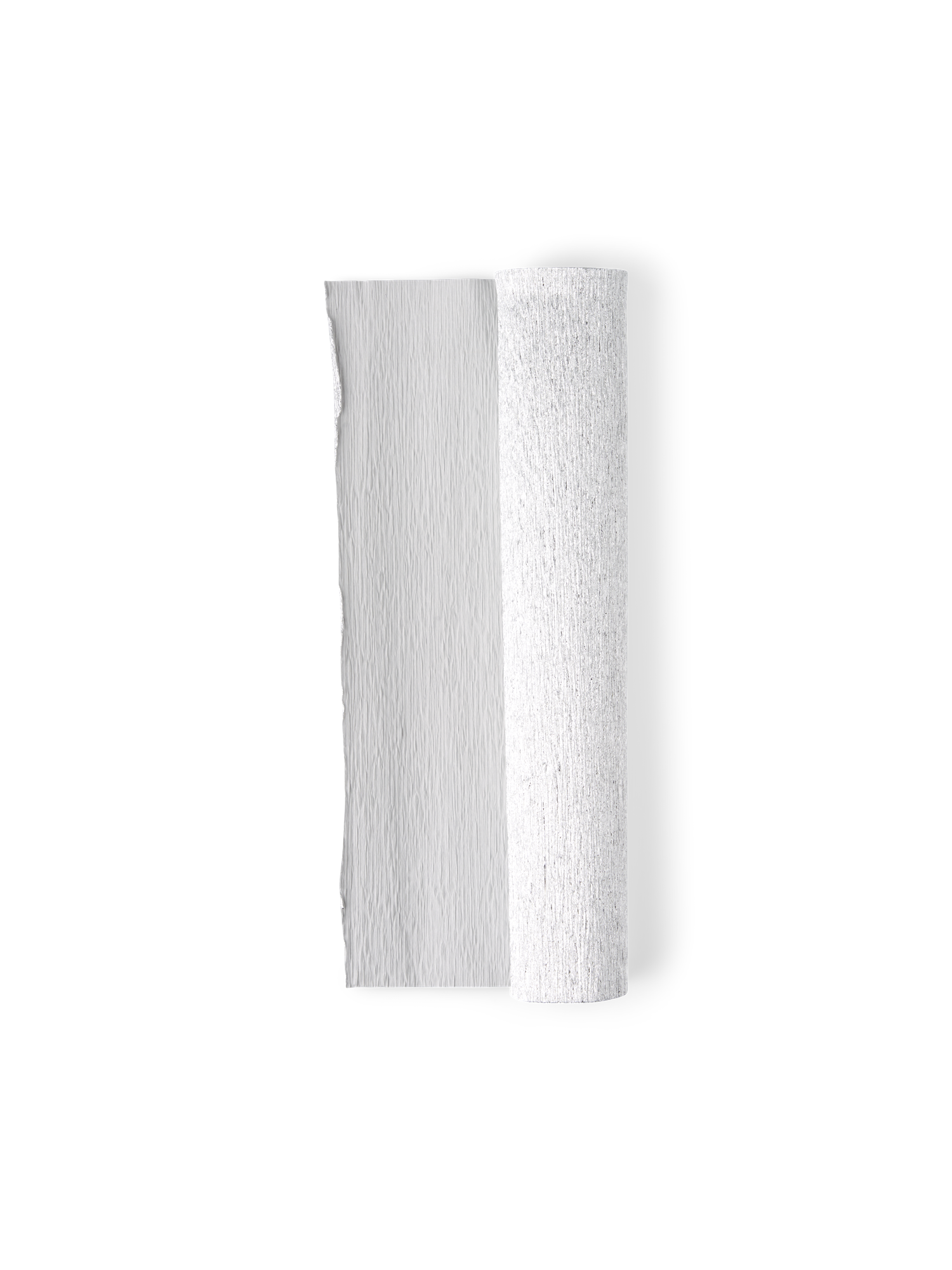 Papier crépon | Papier. 25 x 240 cm. | Silver