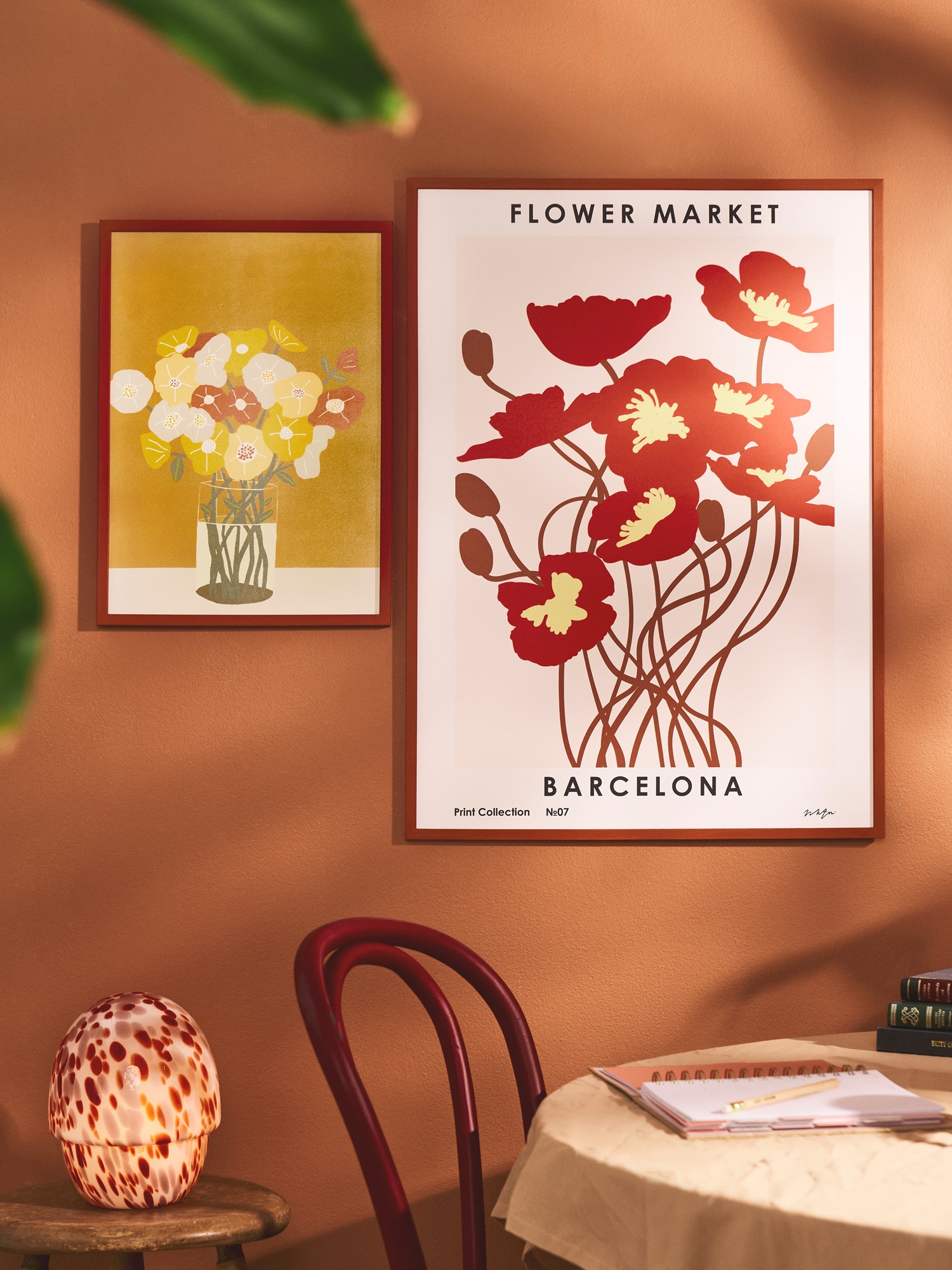 Affiche Flower Market Barcelona 50 x 70 | NKTN. | Terracotta | Poster ...