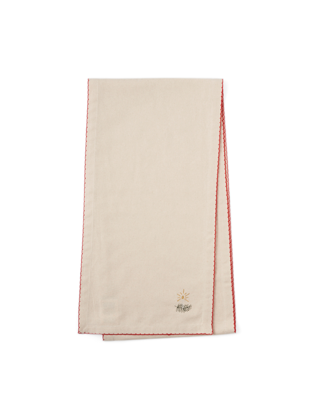 Tafelloper | Katoen. 30 x 240 cm. | Nature