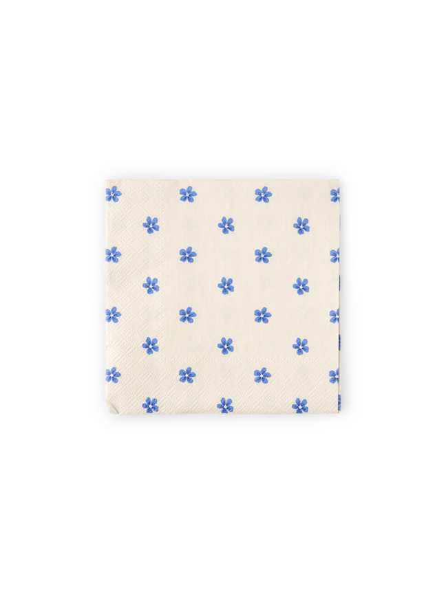 Serviettes 25 x 25 cm | Papier. 25 x 25 cm. 20 pcs. | Off White, Blue