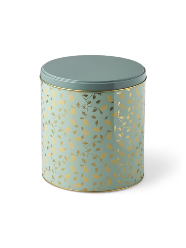 Koektrommel | Blik. Ø15,3 x 16,2 cm. | Sage Green