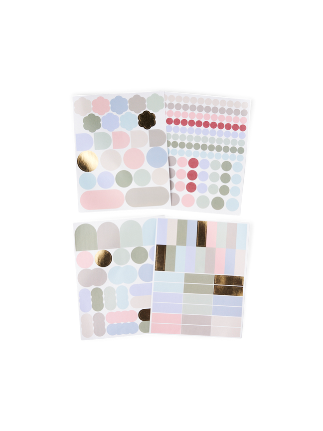 Stickers | Papier. 4 feuilles. | Multi