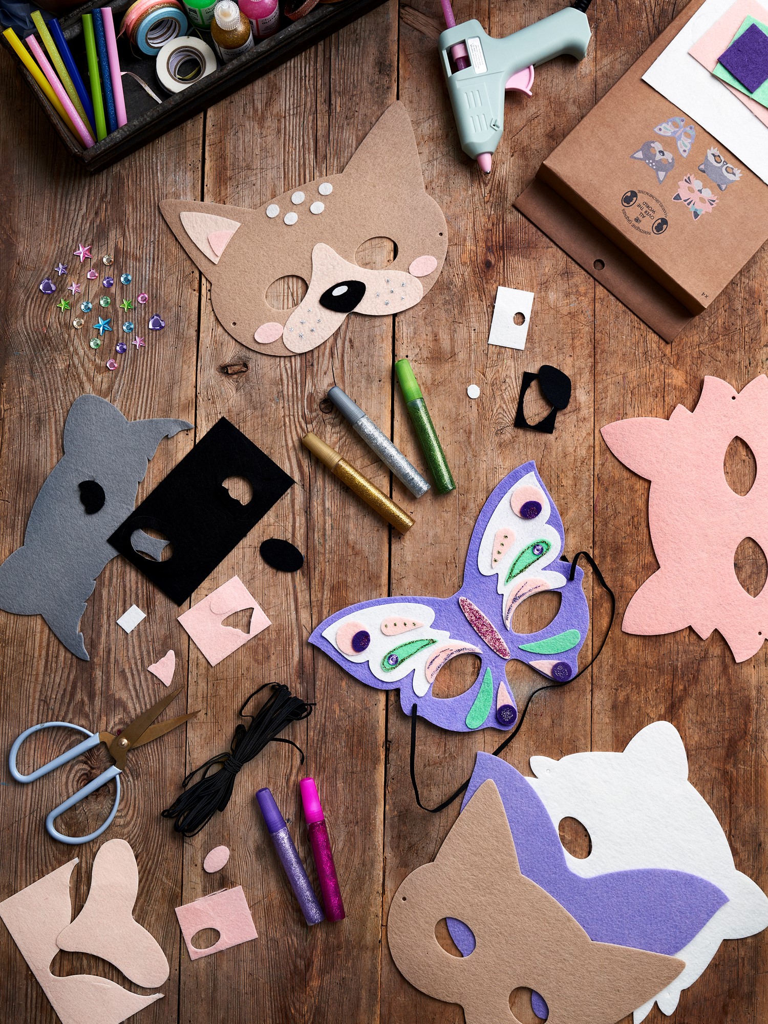 DIY masks | Materials for 4 masks. | Søstrene Grene