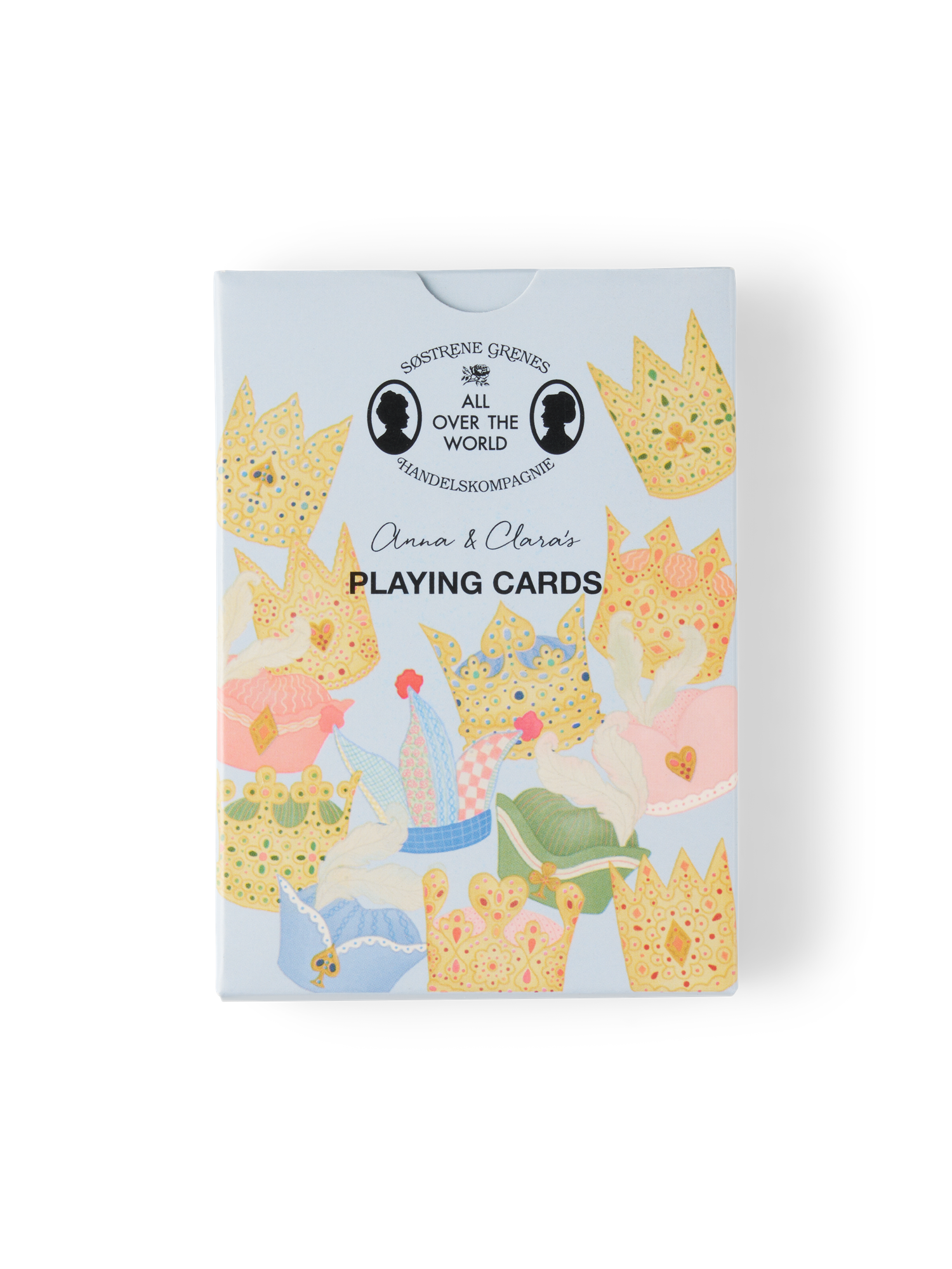 Spelkort | Papper. 6,5 x 9 cm. | Ice Blue, Gold