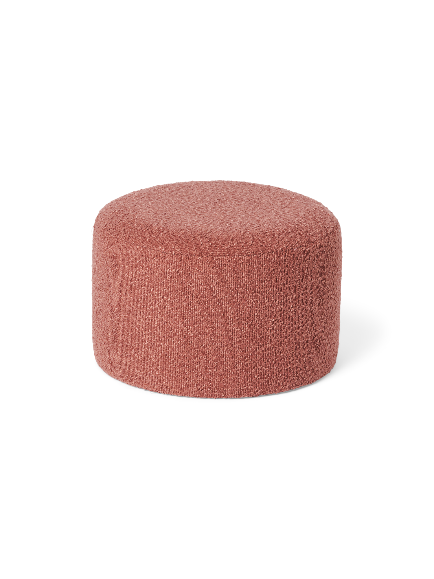 Pouf | MDF/polyester/polyuréthane. Ø39 x 25 cm. | Rose
