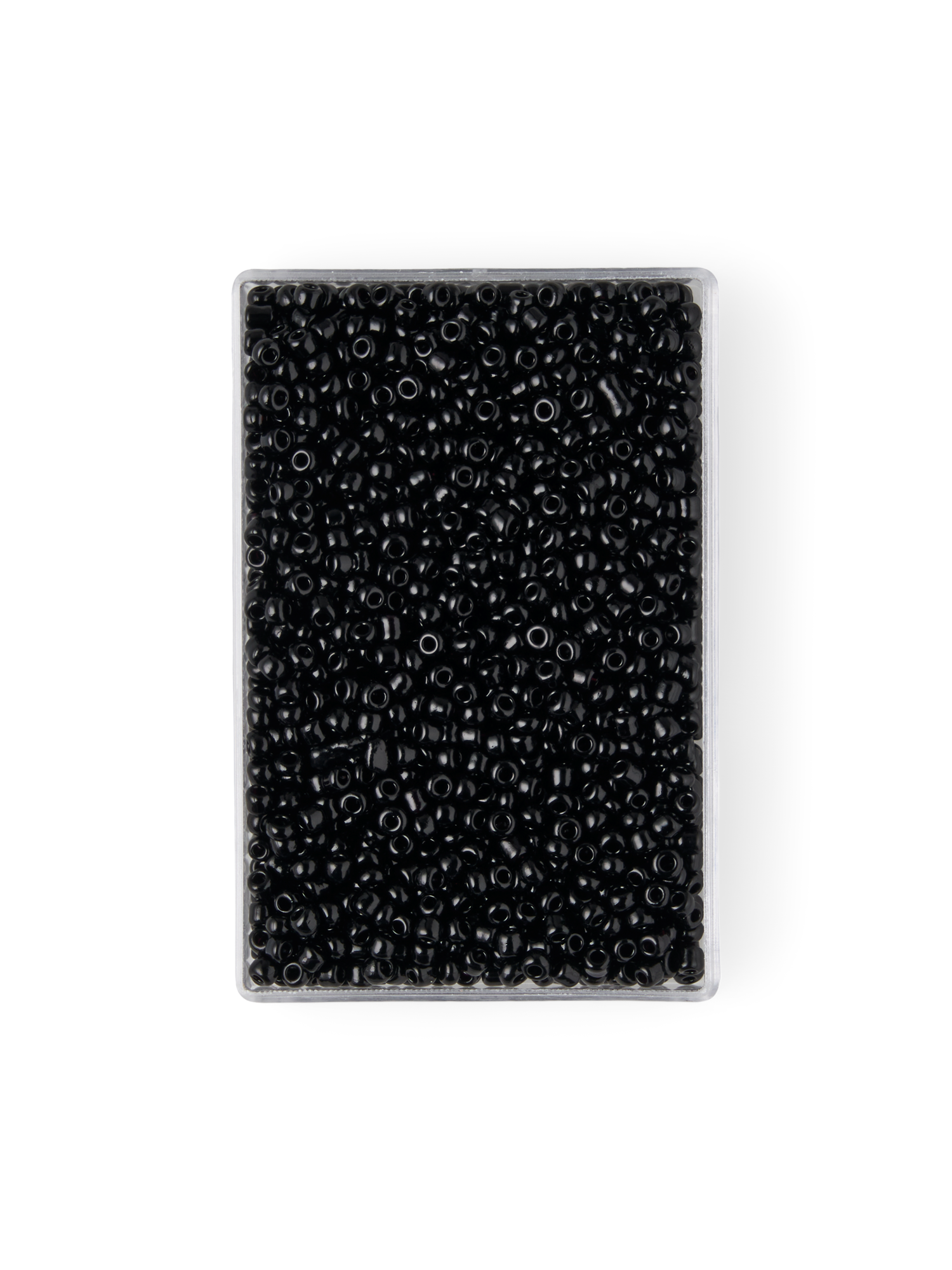 Perlen | Glas. 2 x 1,5 mm. | Black
