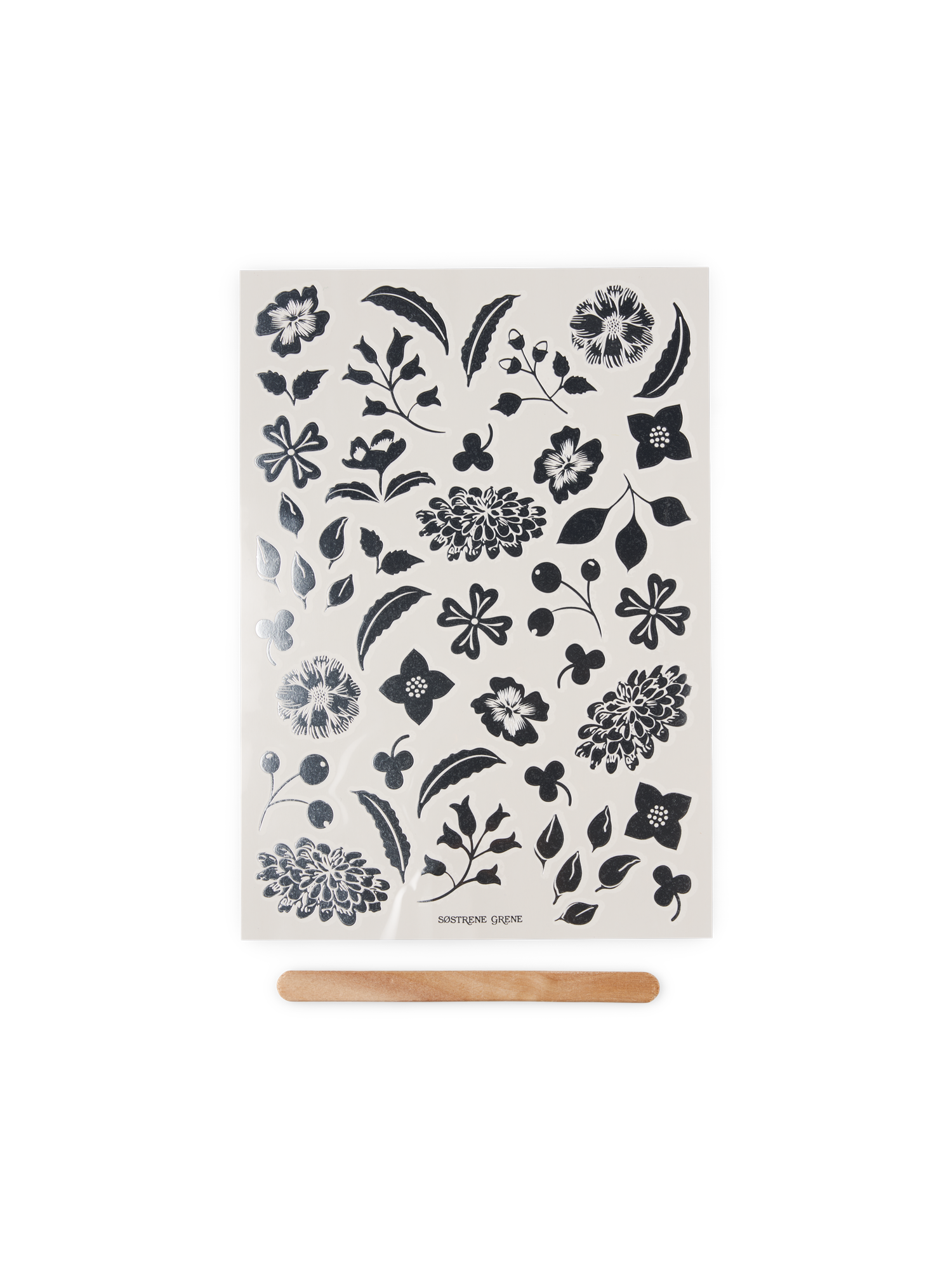 Stickers transfert | Papier. 1 feuille. | Silver