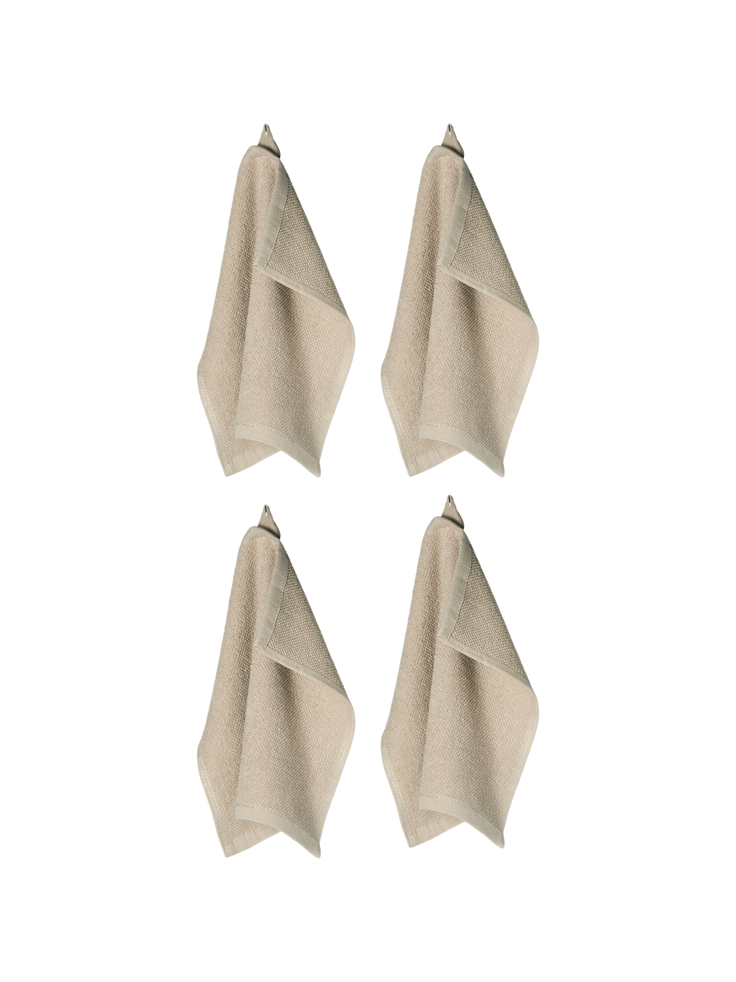 Vaskeklude 4-pak | Bomuld. 30 x 30 cm. 4 stk. | Warm Grey