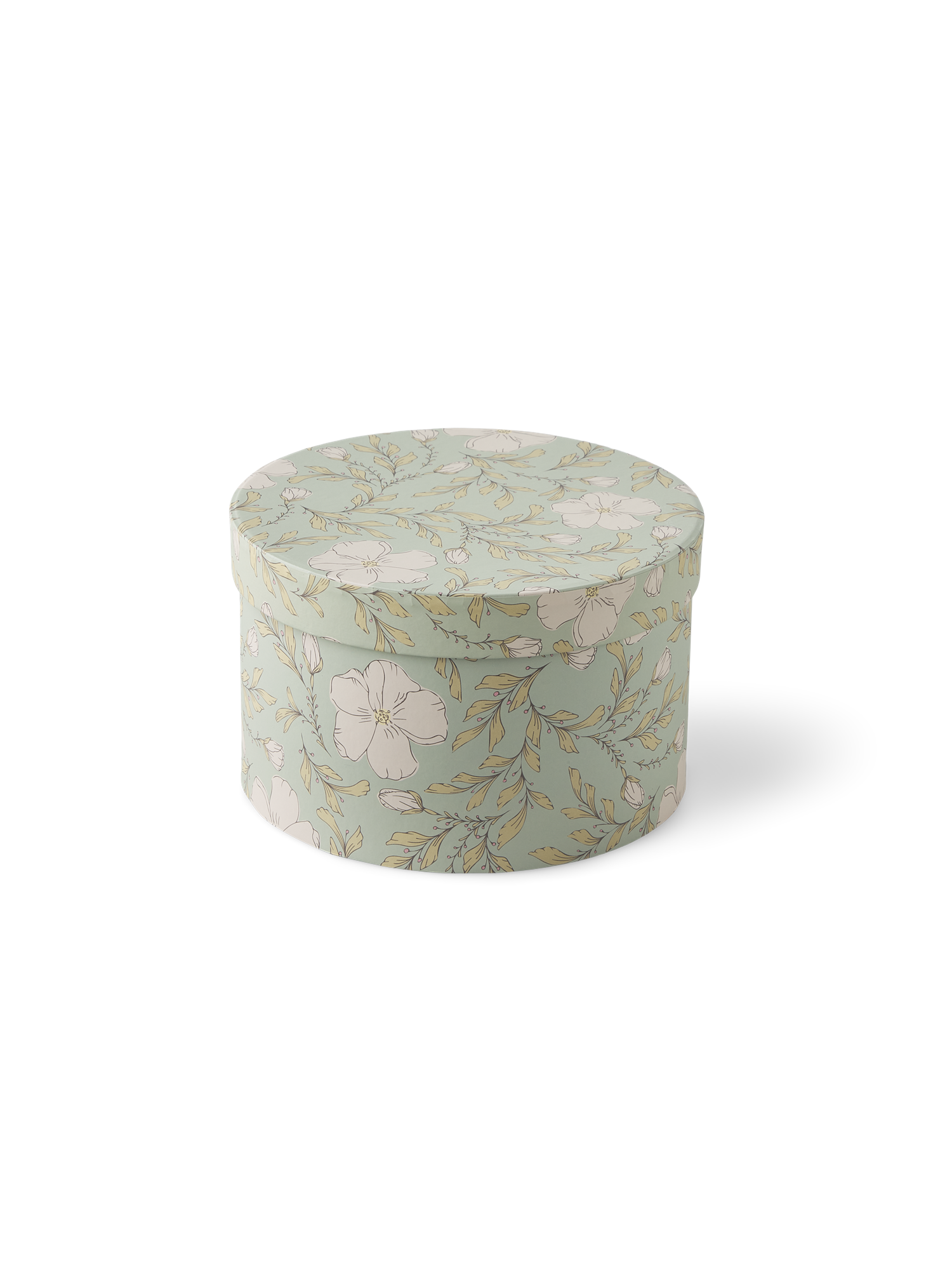 Box | Papier. Ø16 x 10 cm. | Dusty Green