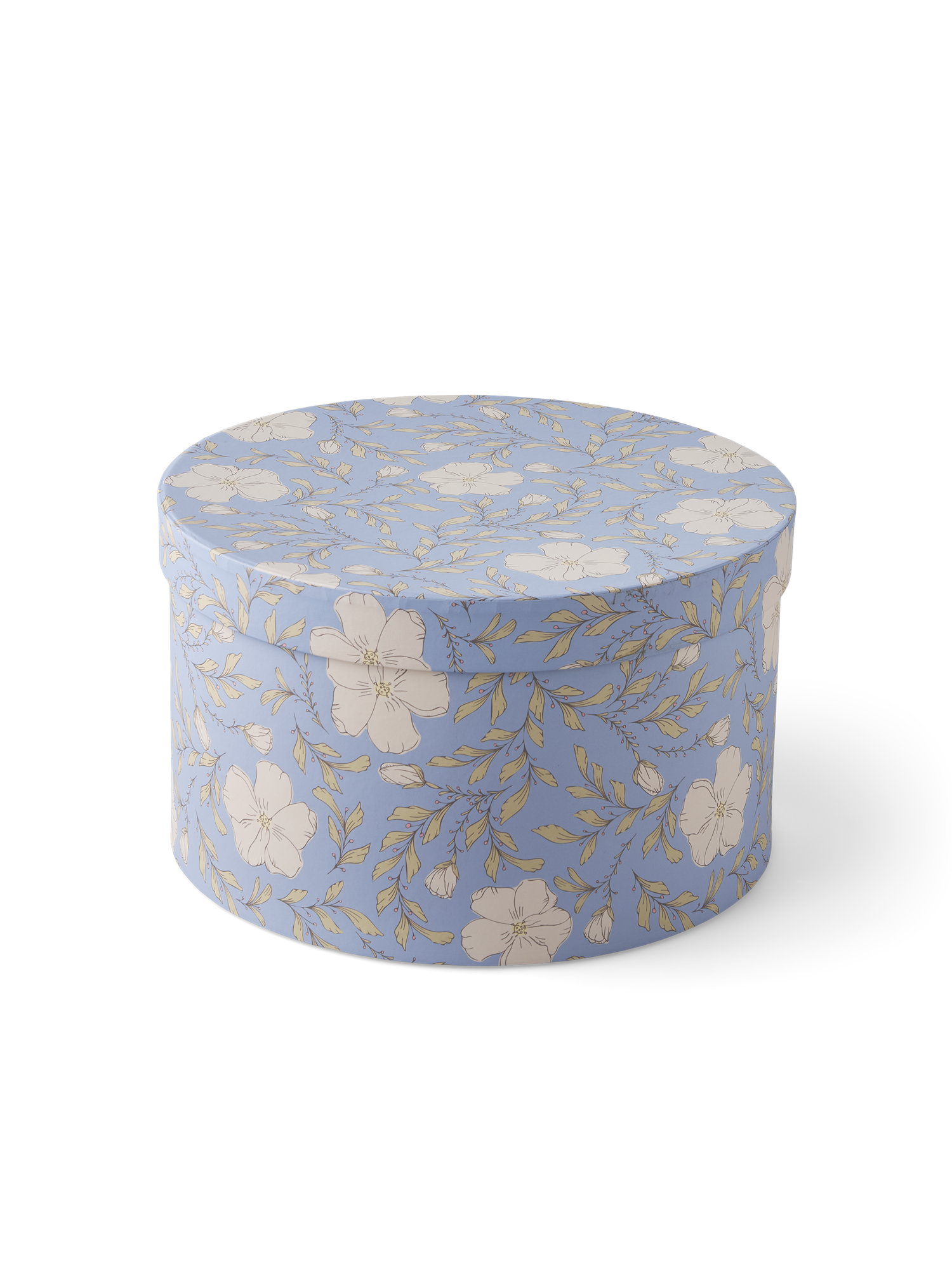 Box | Papier. Ø22 x 13 cm. | Ice Blue