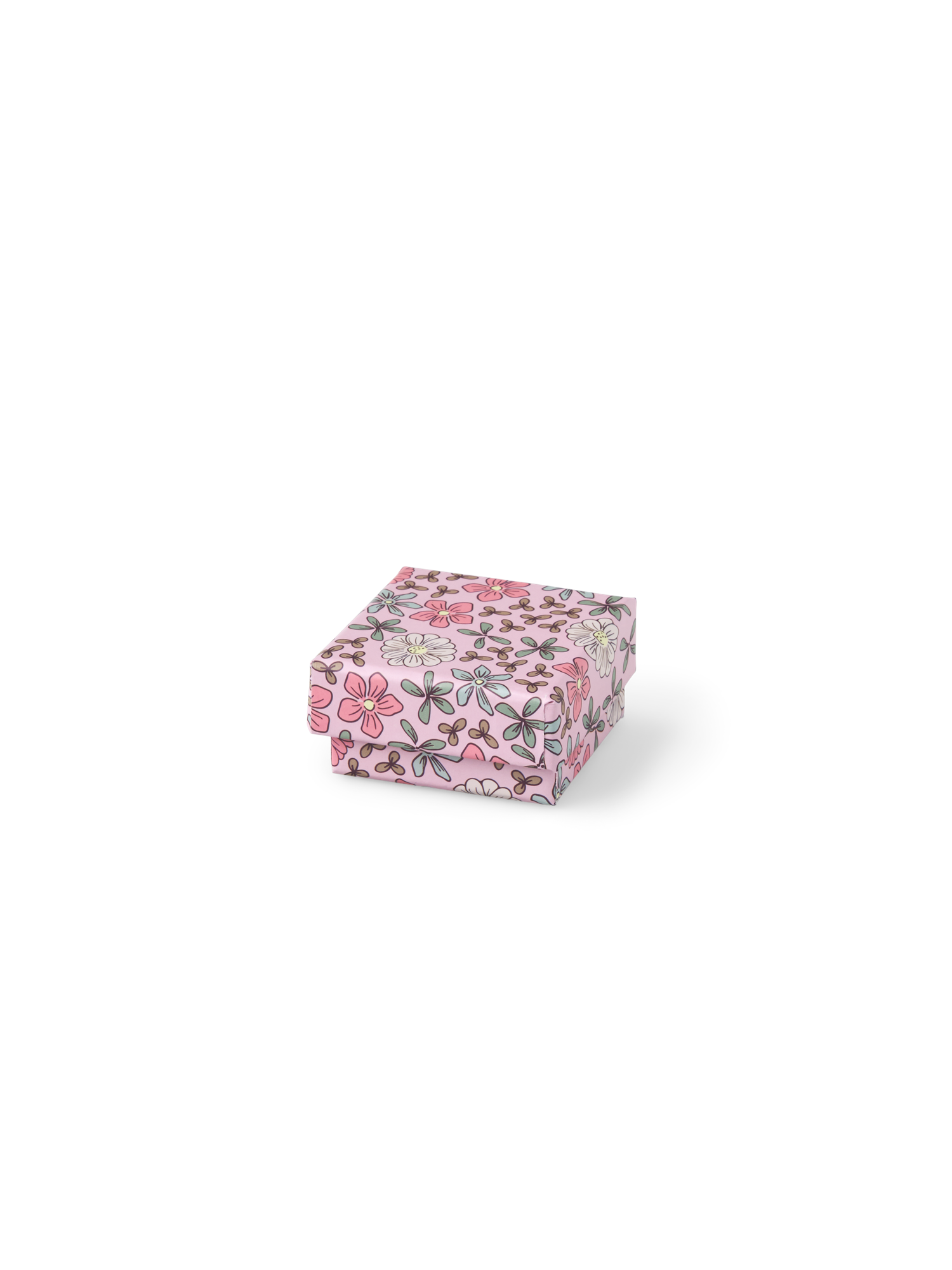 Box | Papier. 6 x 6 x 3 cm. | Rose