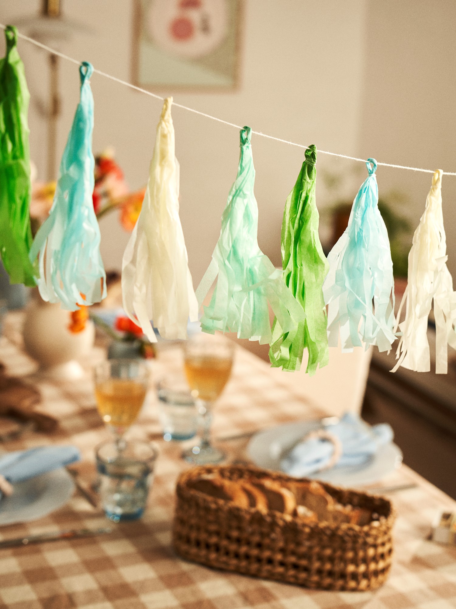 Guirlande | Coton. 2 m. | Green, White