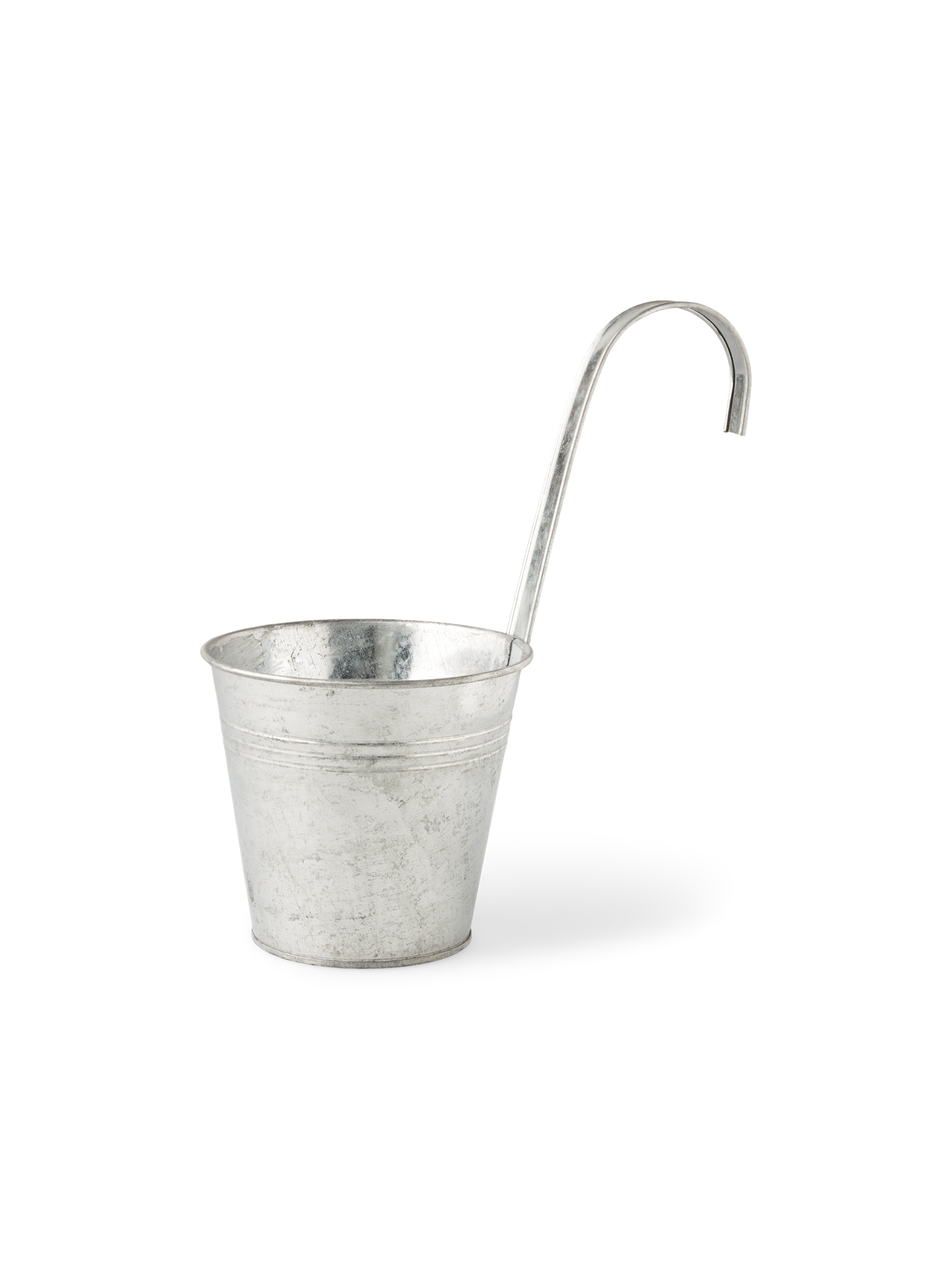 Cache-pot à suspendre | Zinc. 13,5 x 12/27 cm. | Cool Grey