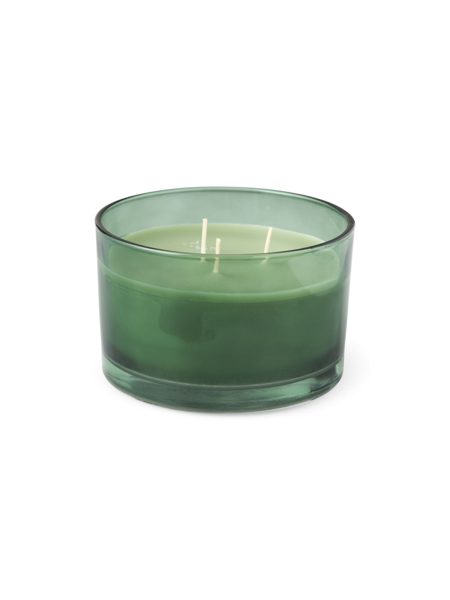Candle in glass | Rapeseed wax/stearin wax. | Moss Green