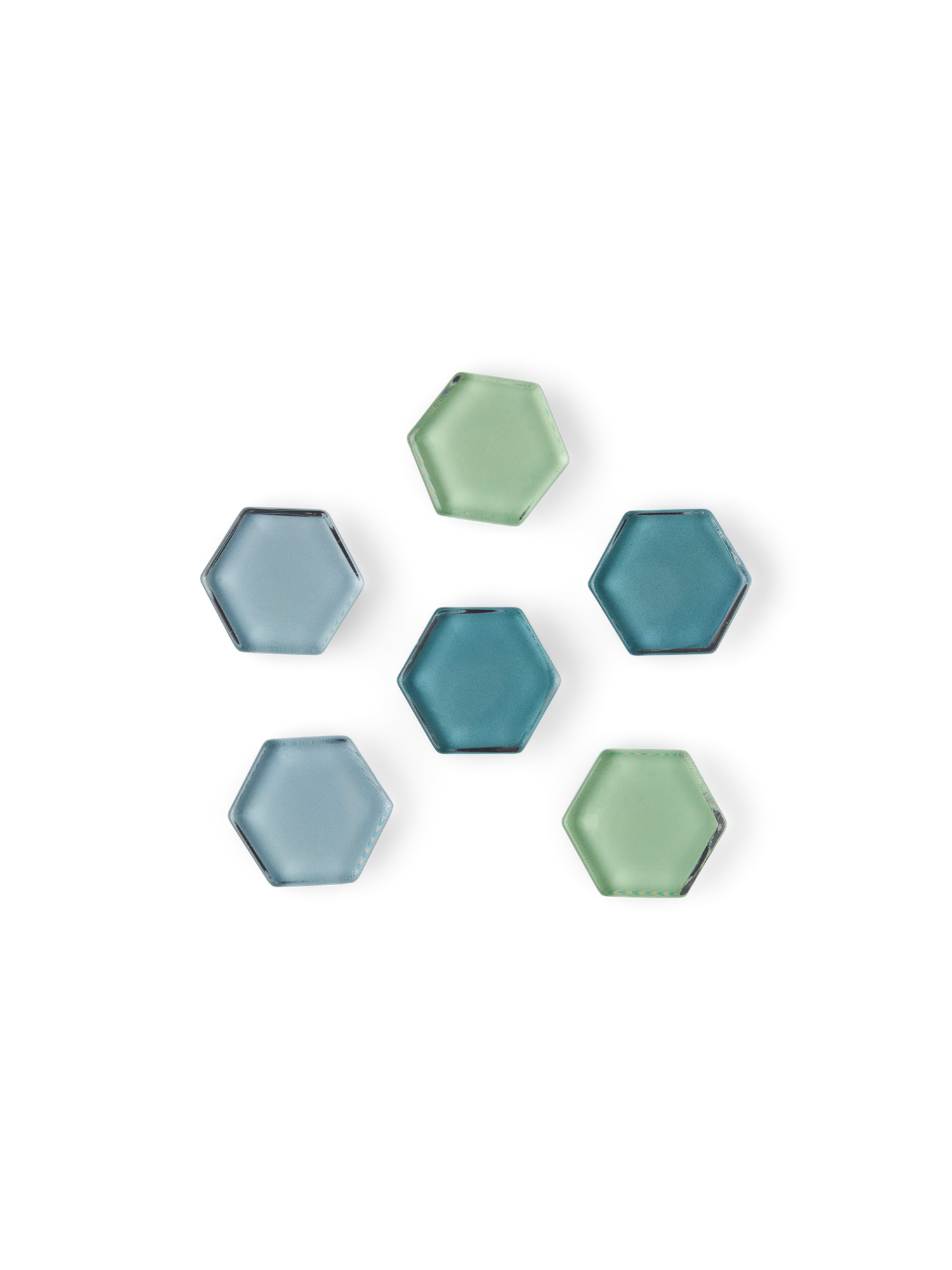 Magneten | Glas. 6 stk. | Multi