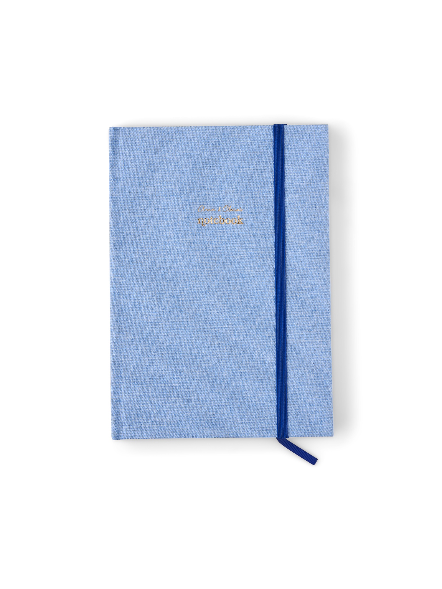 Linjert notatbok med hardt omslag | 100 gsm. 160 sider. 14,5 x 20,5 cm. | Blue