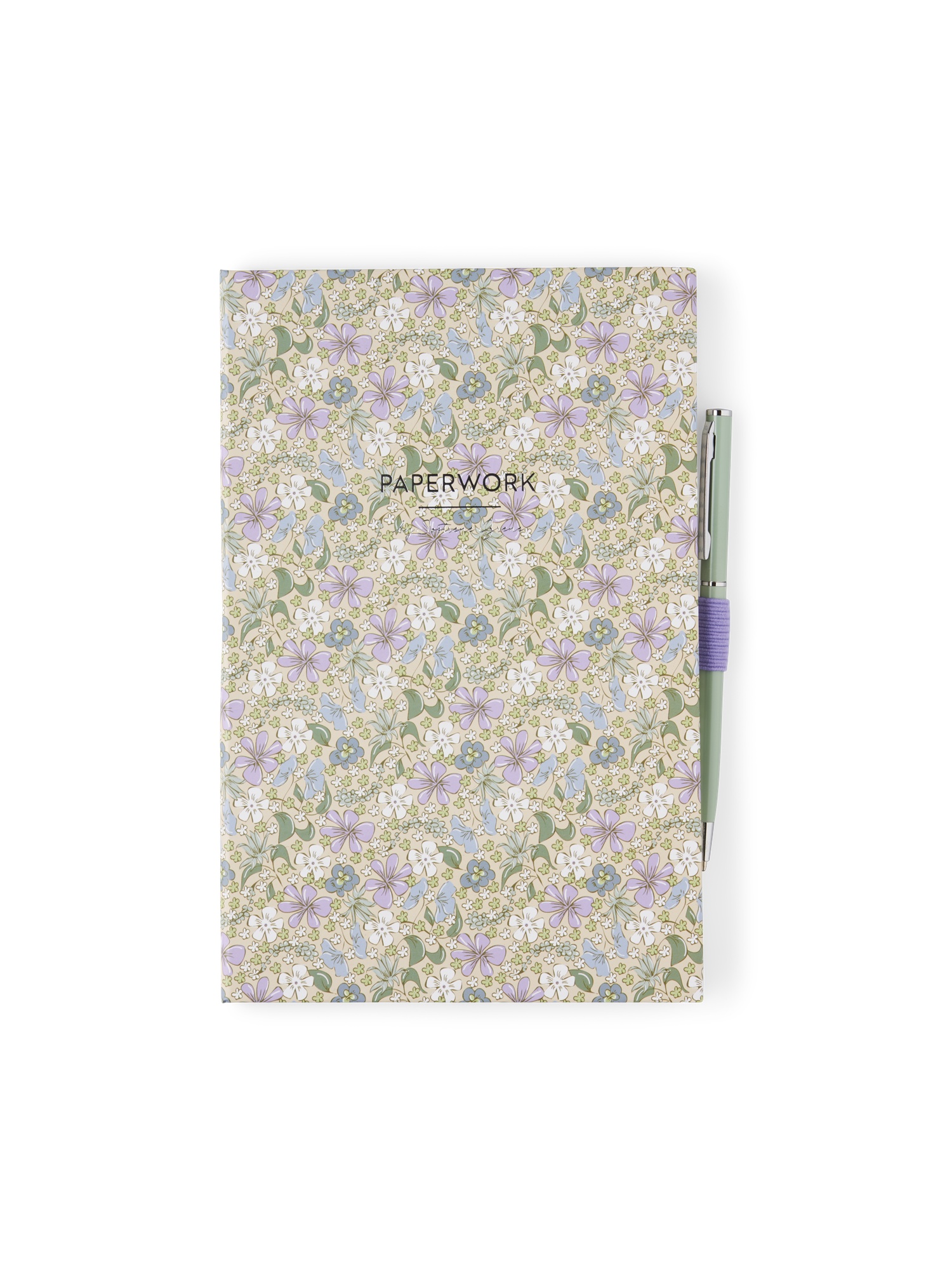 Linjert notatbok med hardt omslag | Papir. 80 ark. | Off White