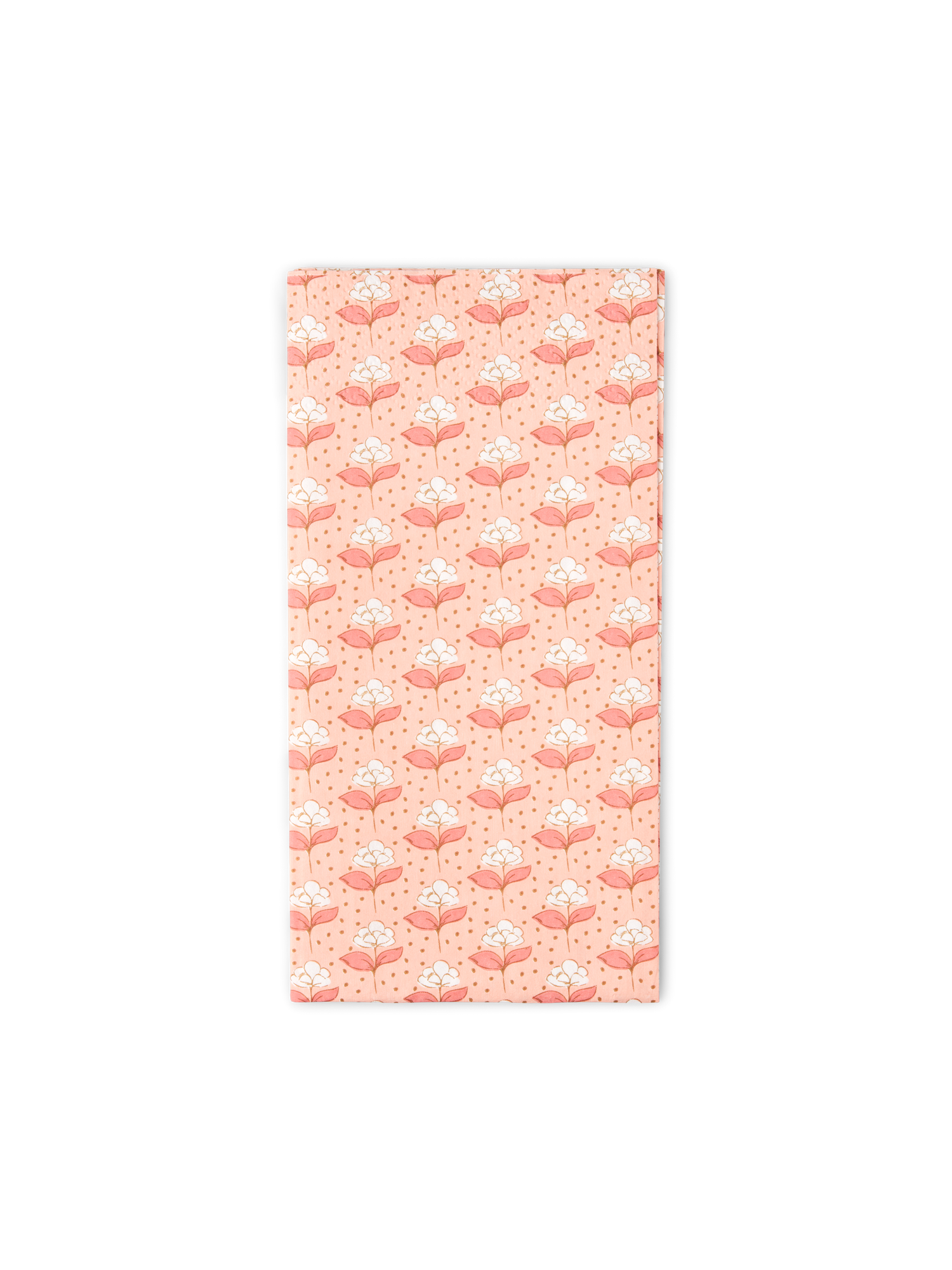Napkins 40 x 40 cm | Paper. 20 x 10 cm/40 x 40 cm. 16 pcs. | Coral, White