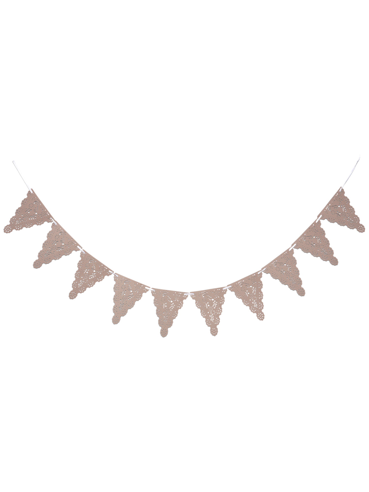 Girlang med vimplar | Papper. 3 m. | Yellow Ochre