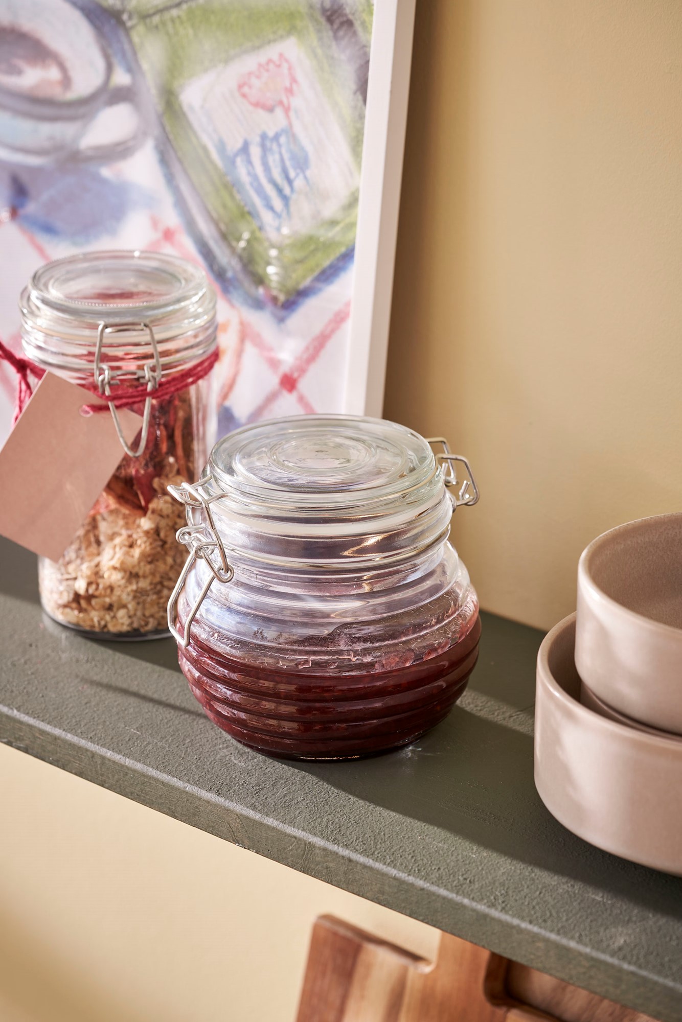 Burk med lock | Glas. 12,5 x 10 cm. | Clear