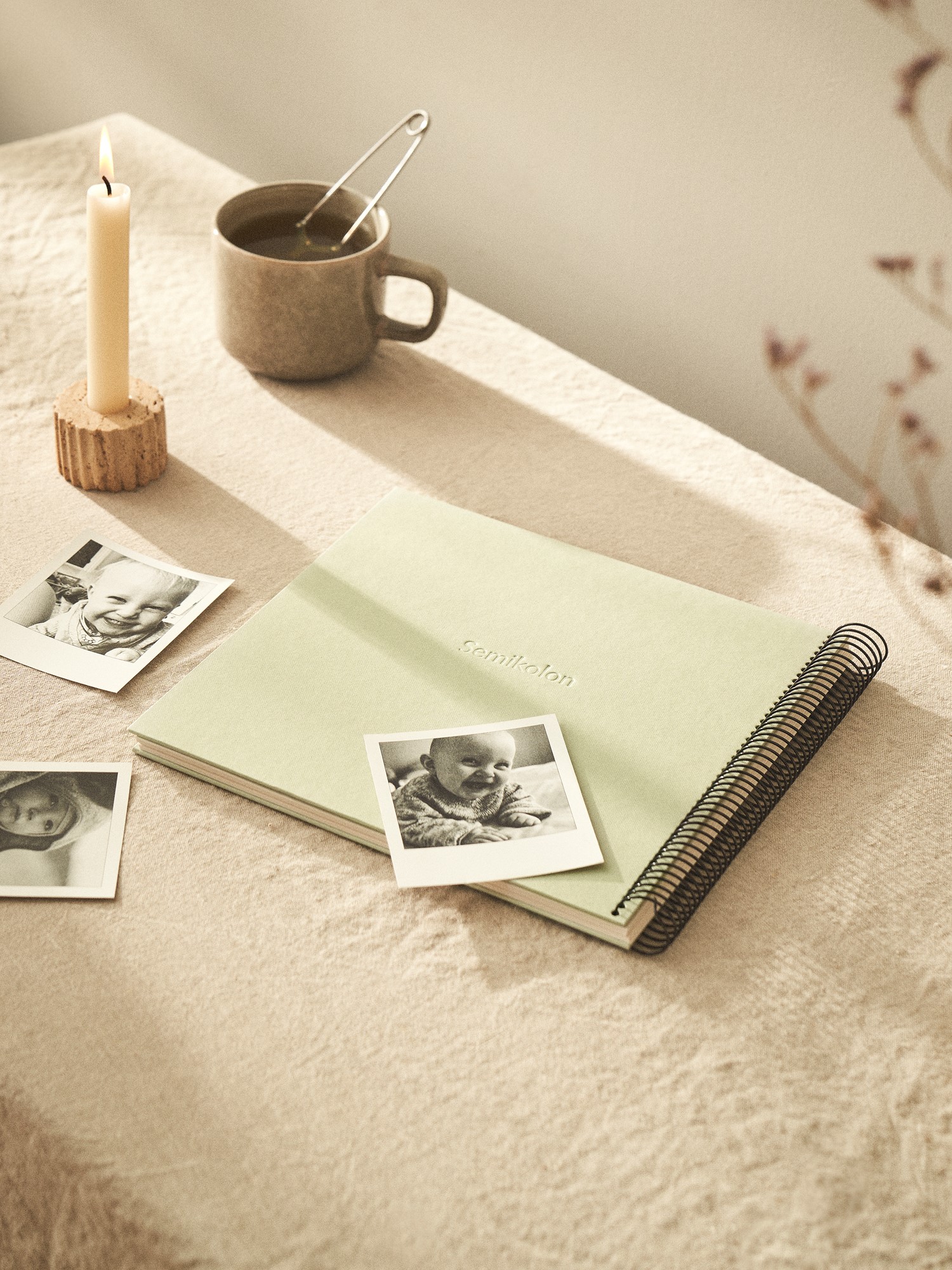 Fotoalbum met spiraalband | Papier/linnen. 23 x 22,3 cm. 270 gsm. 40 ...