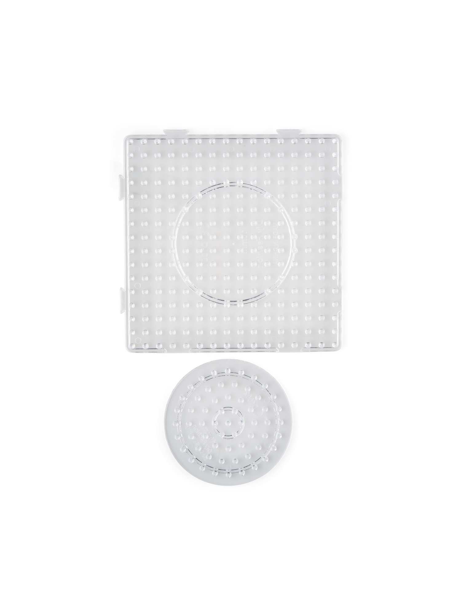 Jumbo bead plates | 2 pcs. | Clear