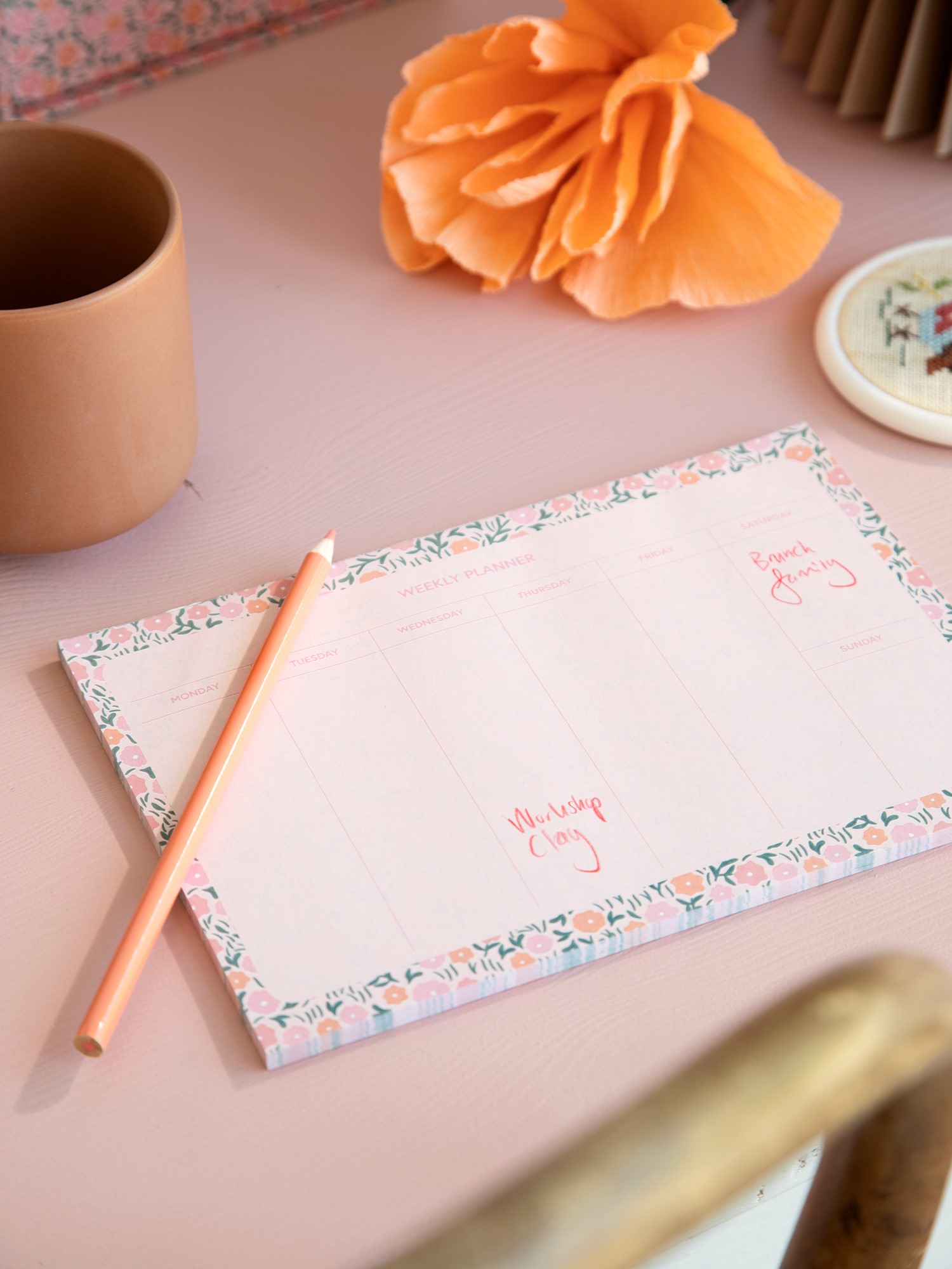 Weekplanner | Papier. | Rose