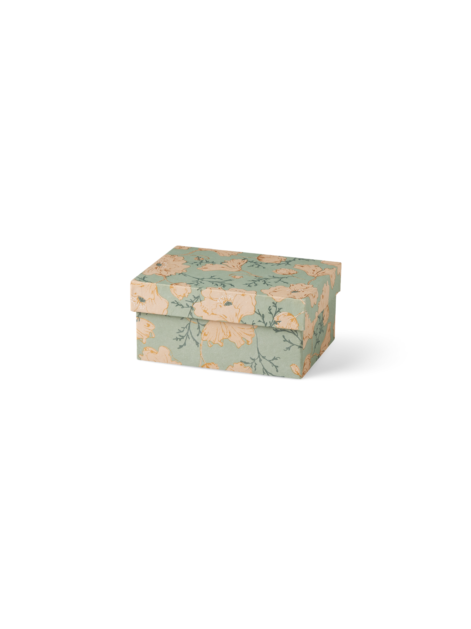 Box | Papier. Handgemacht. 11,2 x 15 x 7,1 cm. | Dusty Green